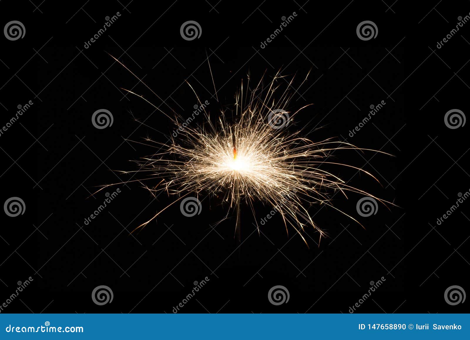 Golden Sparkler Light Trails Stock Photo - Image of danger, festival ...
