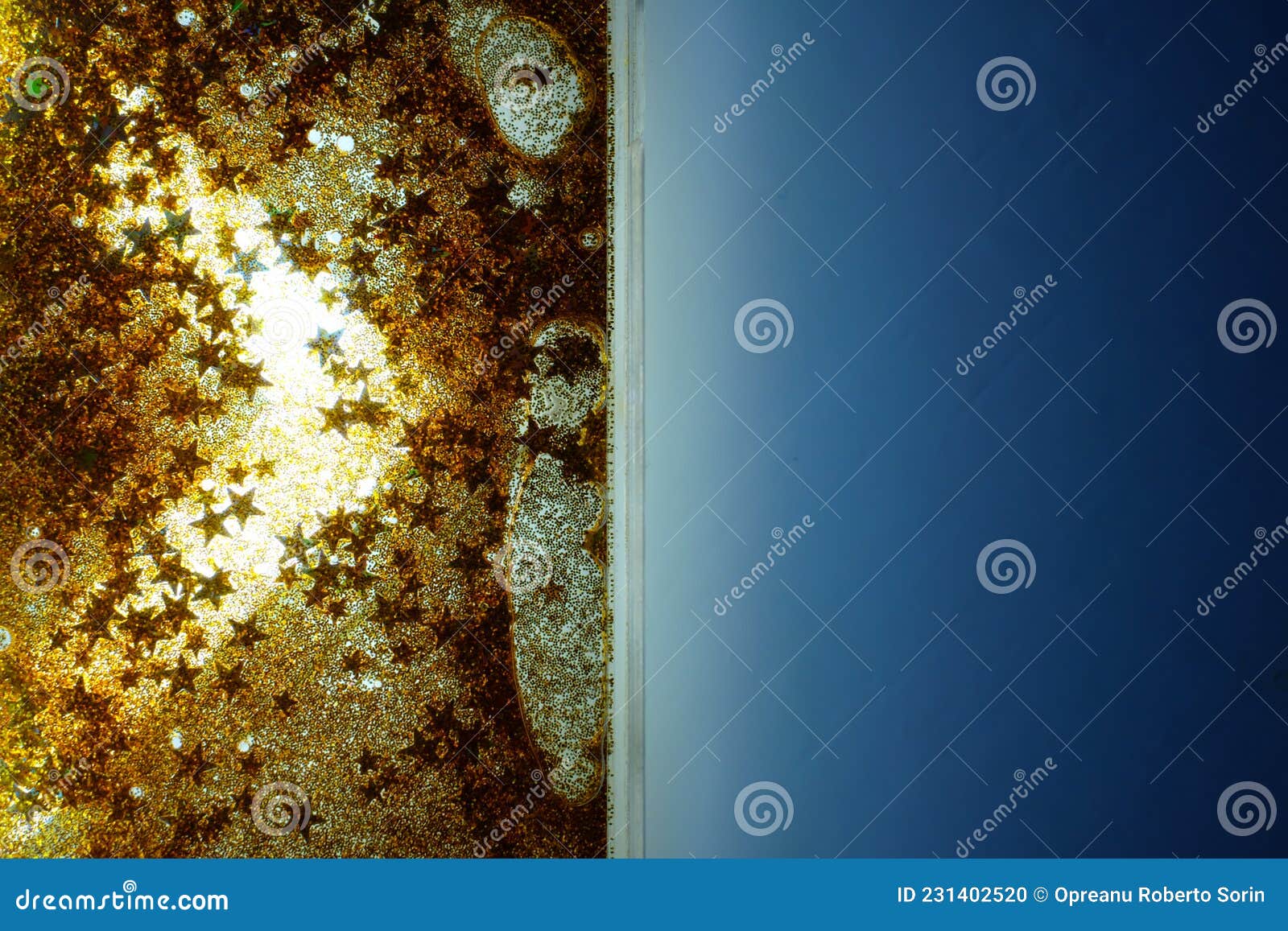 Golden Sparkles and Multicolour Stars Stock Photo - Image of ...