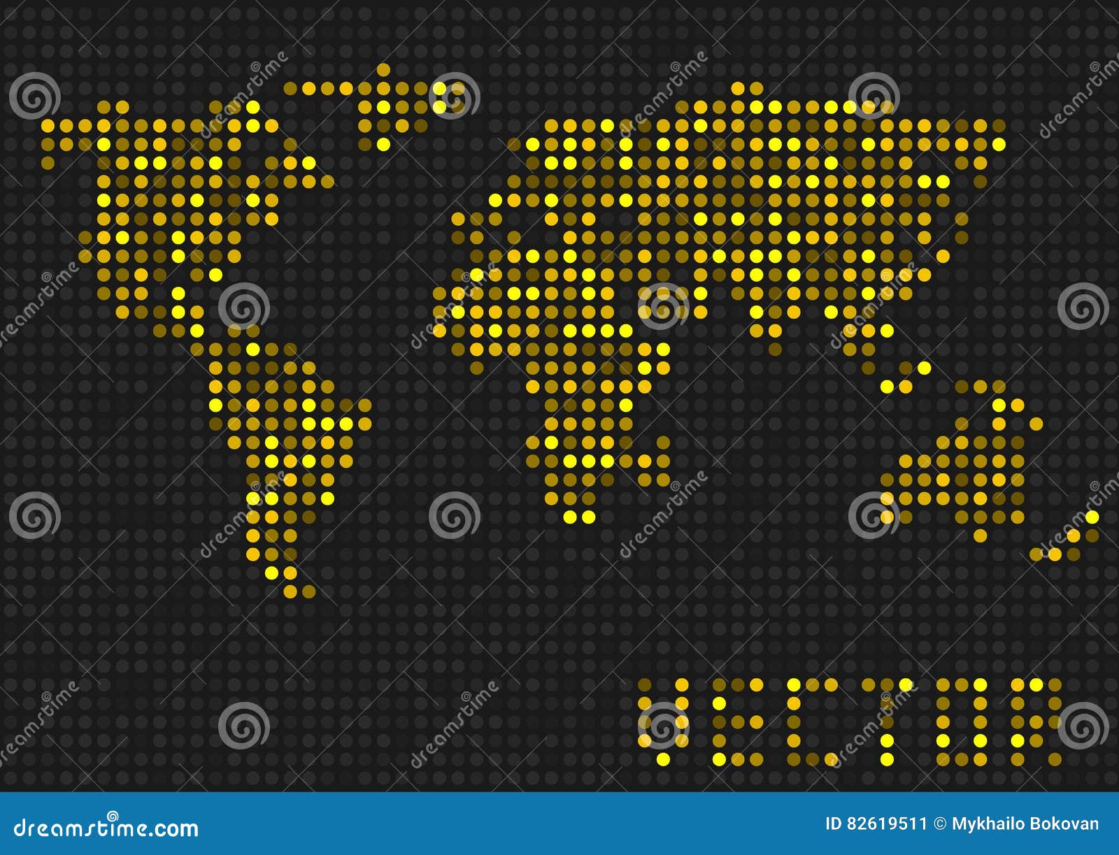Golden sparkles World map stock vector. Illustration of global - 82619511