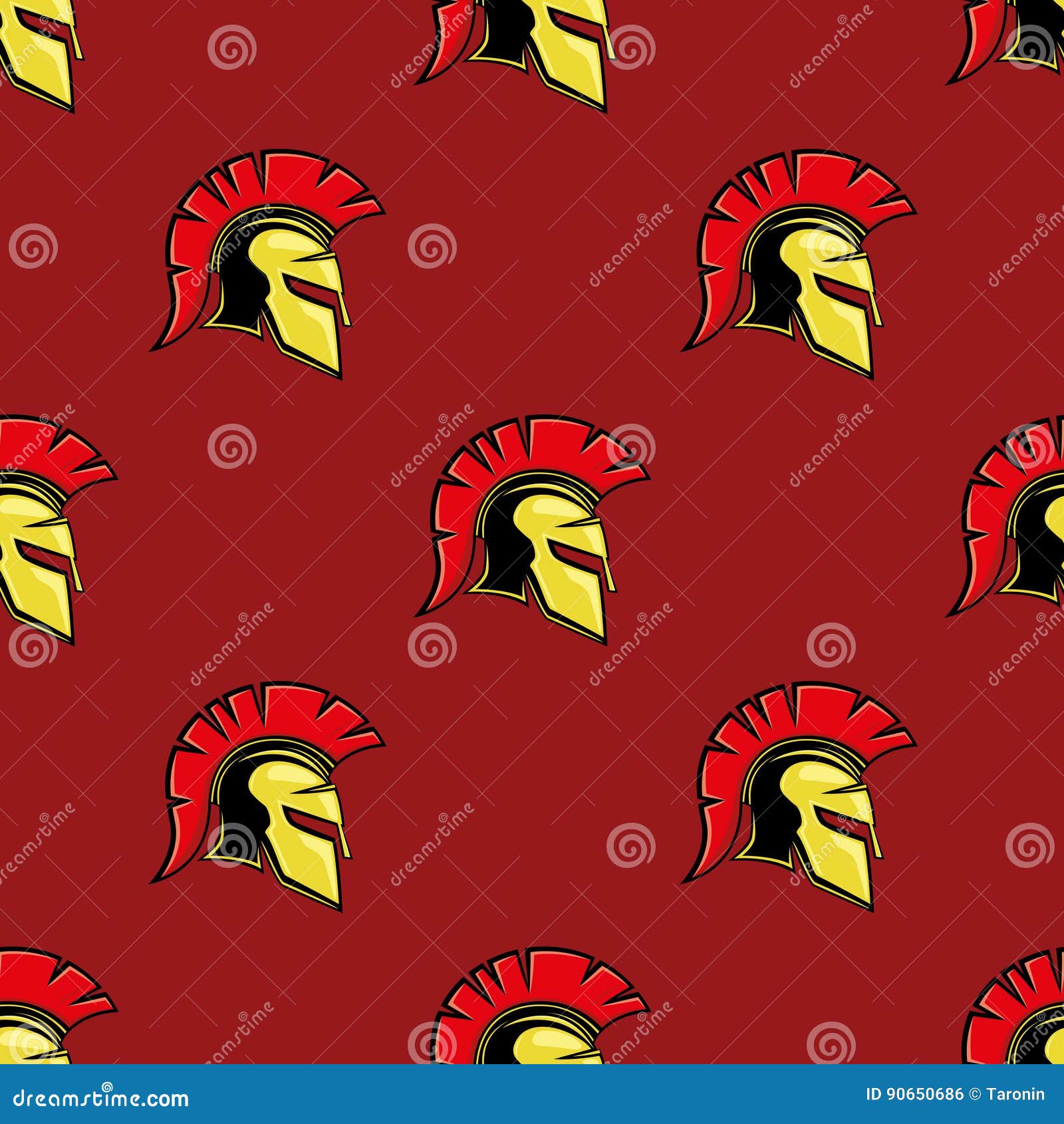 Golden spartan helmets. stock vector. Illustration of defense - 90650686