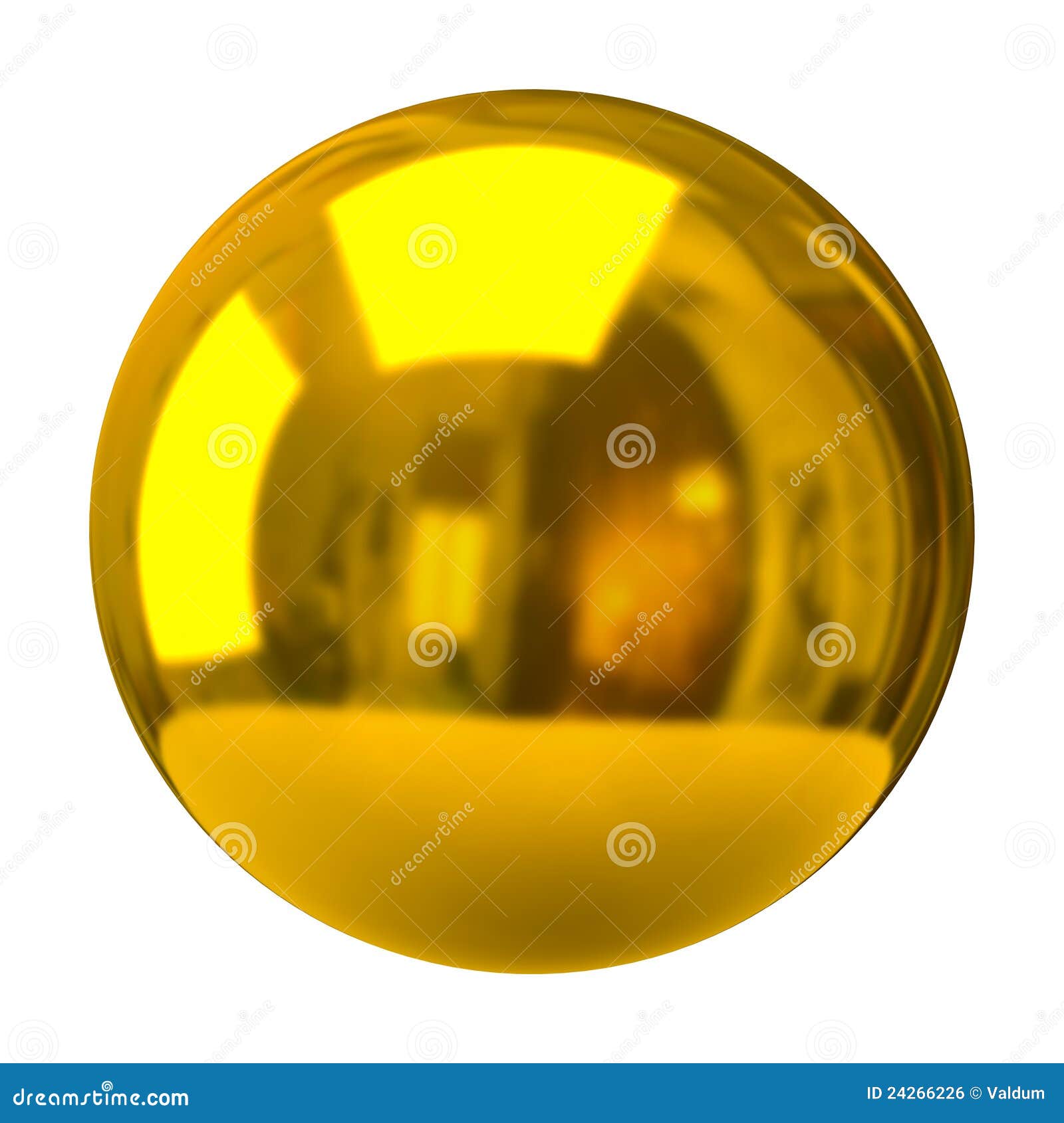 Golden Sphere Mosaic Of Hexagonal Shaped Tiles Stock Photo ...