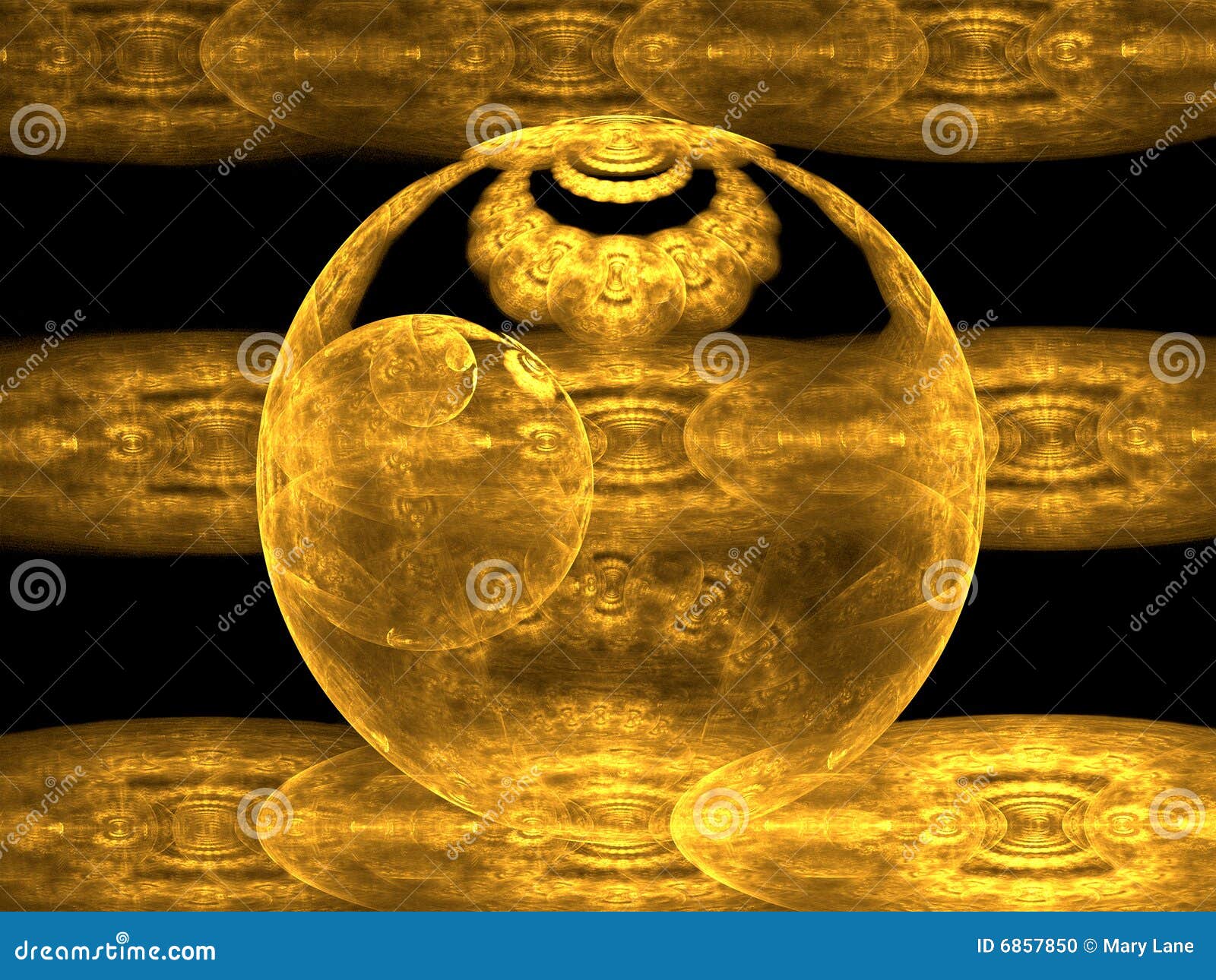 Golden Sphere stock illustration. Illustration of colorful - 6857850