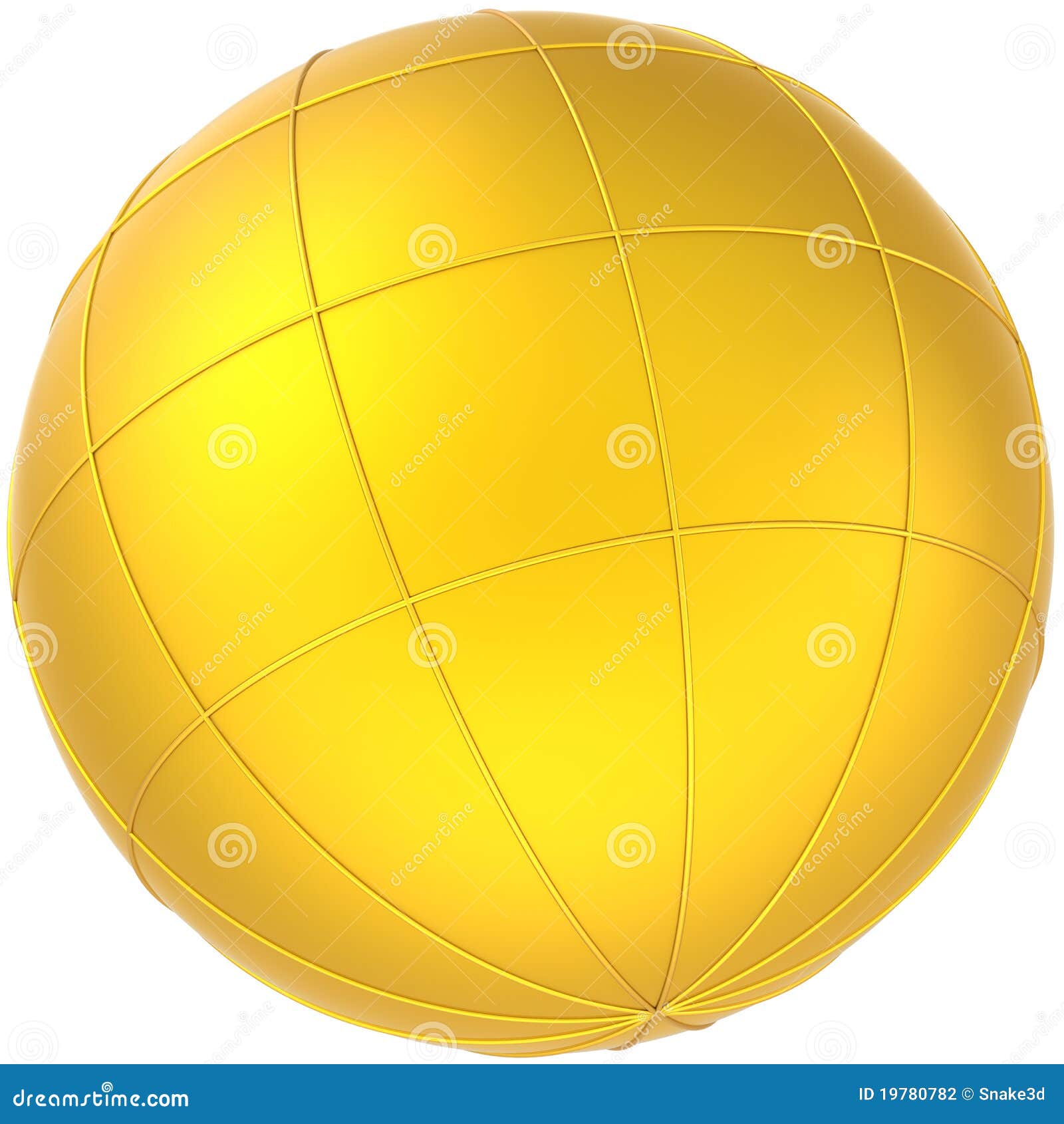 Golden Sphere Earth Planet Globe Stock Illustration - Illustration of ...