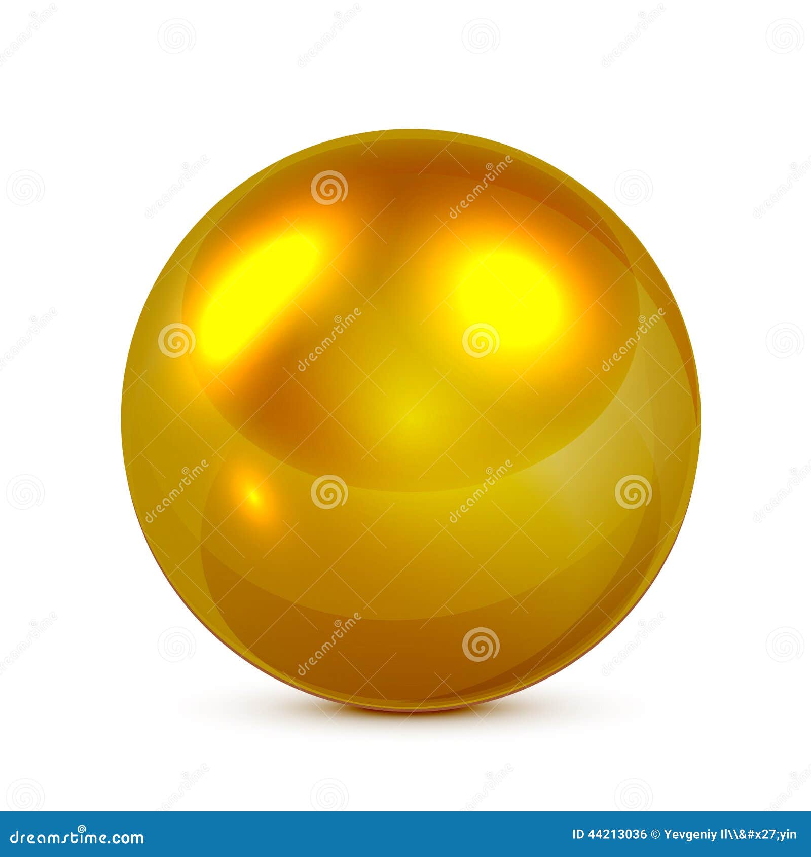 Golden Sphere Mosaic Of Hexagonal Shaped Tiles Stock Photo ...