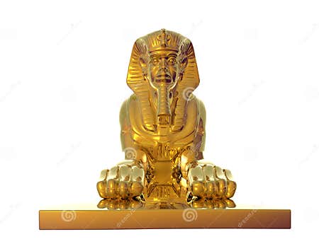 Golden Sphinx stock illustration. Illustration of dust - 299808