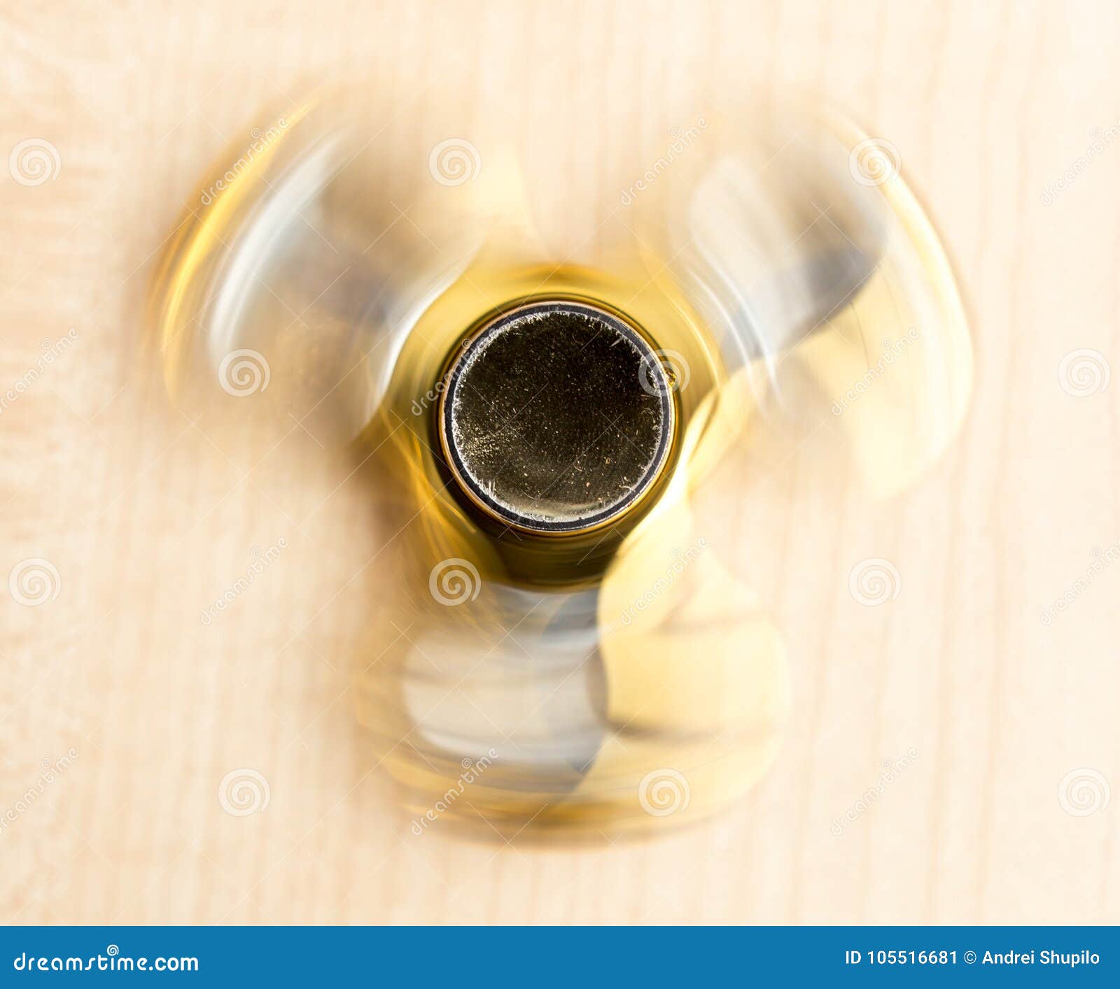The Golden Spinner Is Spinning On The Table Stock Photo | CartoonDealer ...