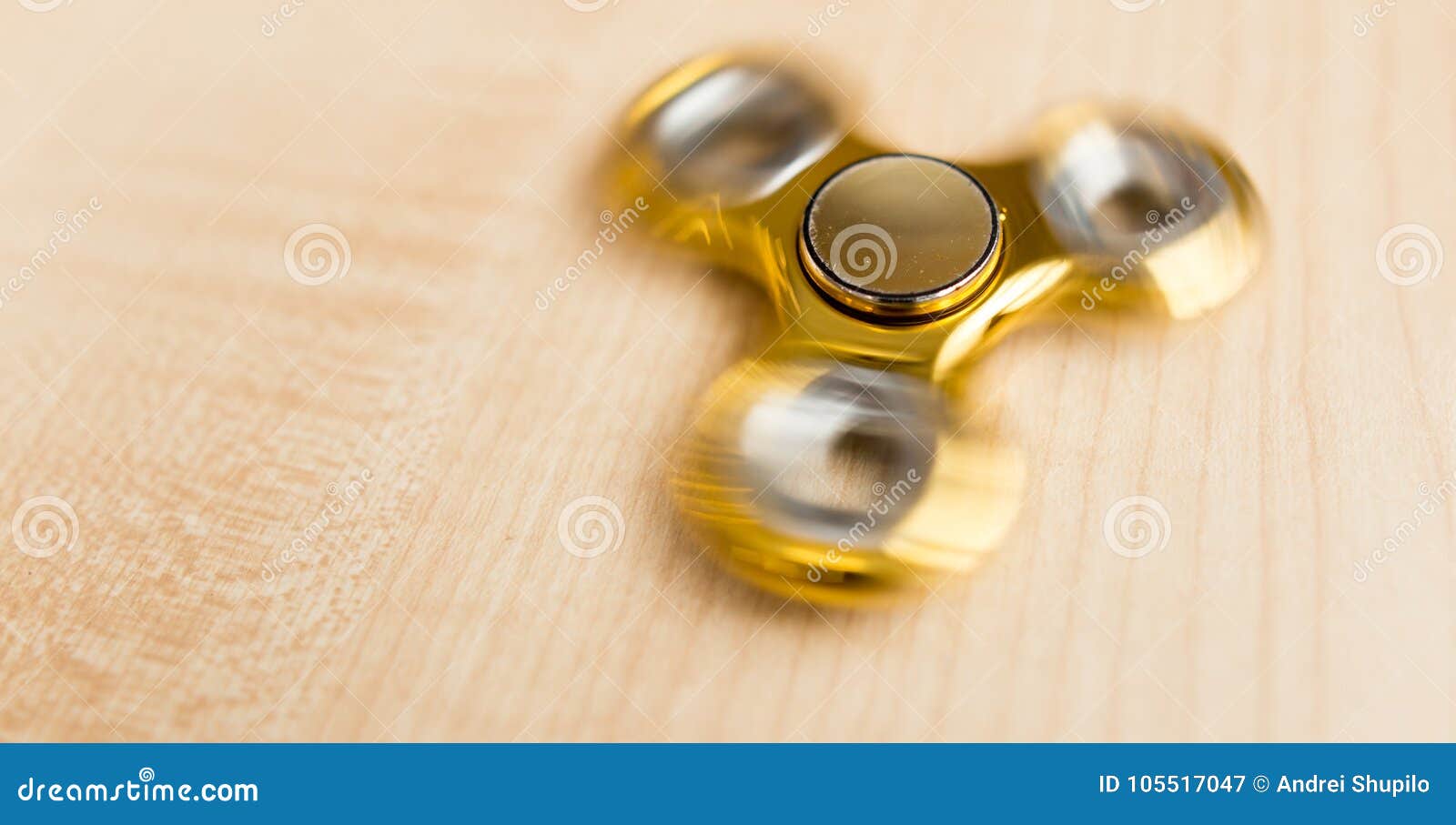 The Golden Spinner Is Spinning On The Table Stock Photo | CartoonDealer ...