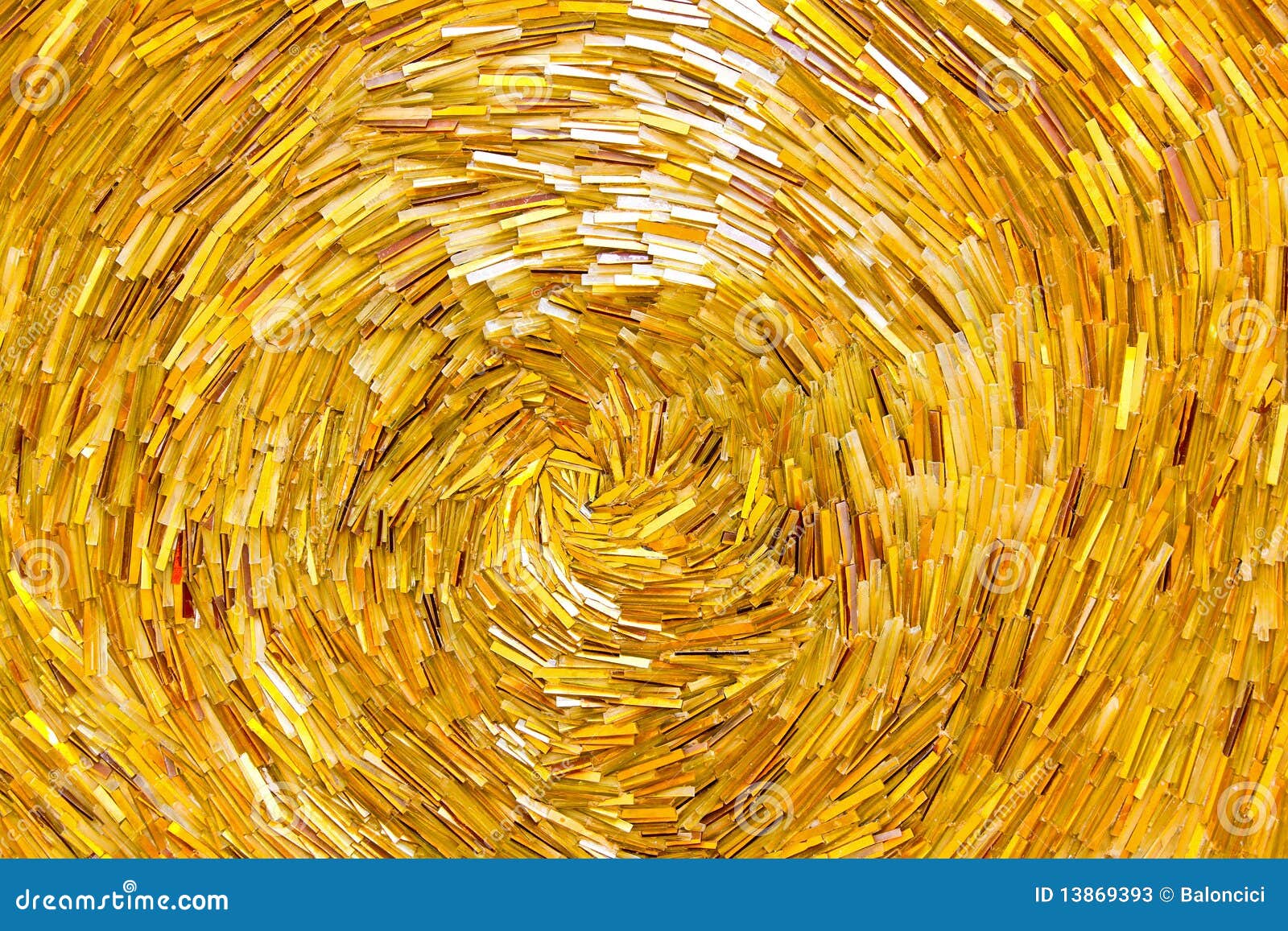 Golden spiral stock image. Image of texture, yellow, plastic - 13869393