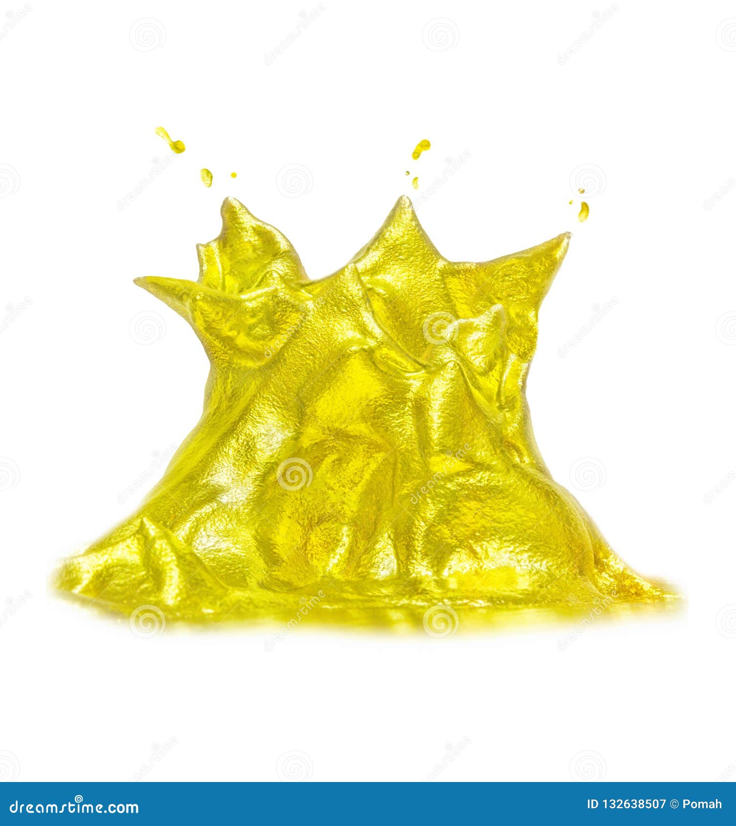 Golden Splash Isolated Mini Set Akril Paint Stock Photo | CartoonDealer ...