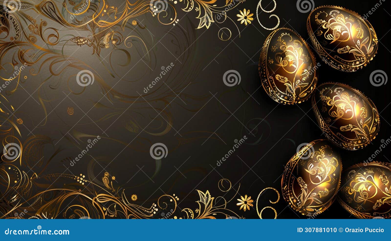 Golden Splendor: Gilded Plate, Tray On Transparent Background. Stock ...