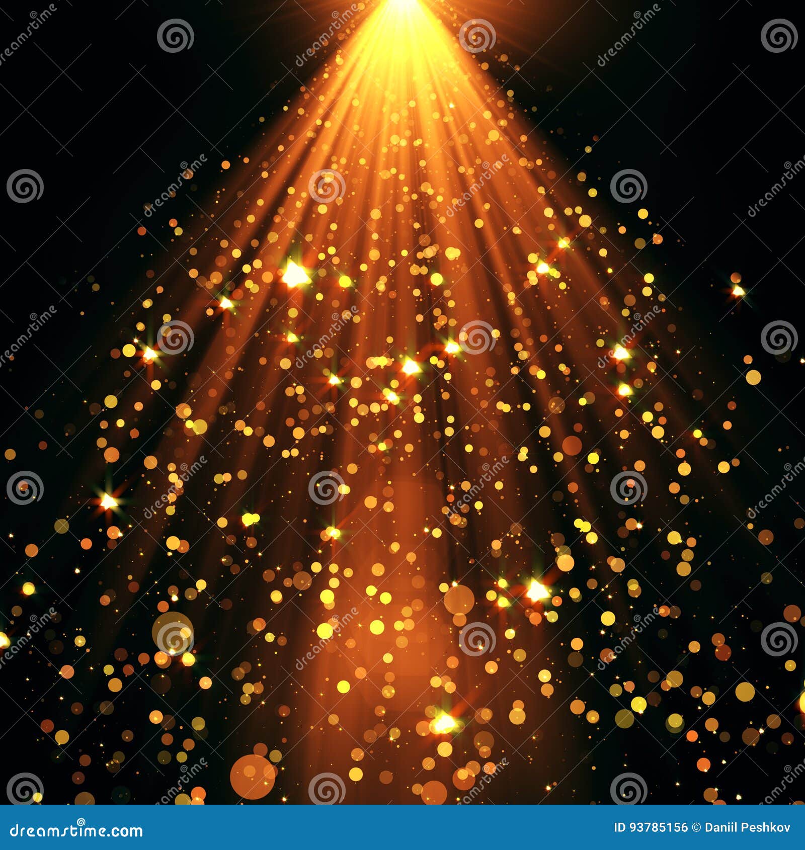 Spotlight Backdrop. Illuminated Blue Stage. Background For Displaying ...