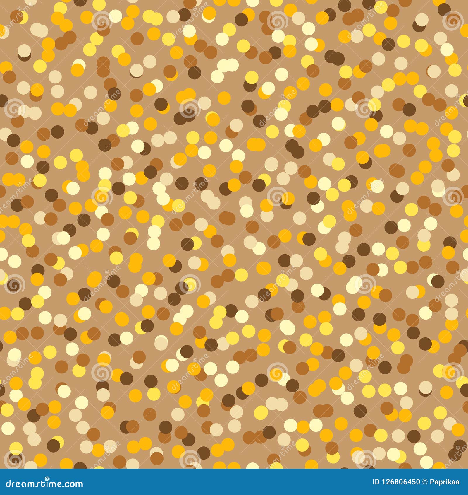 Golden spotted pattern stock vector. Illustration of particles - 126806450