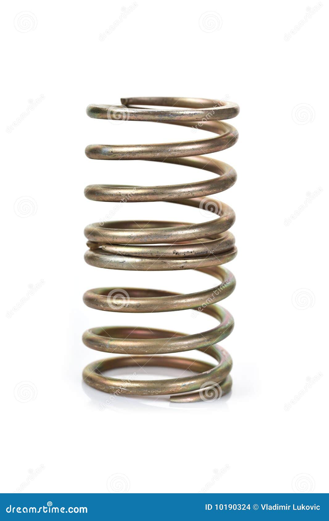 Golden spring stock photo. Image of industry, metal, equipment - 10190324