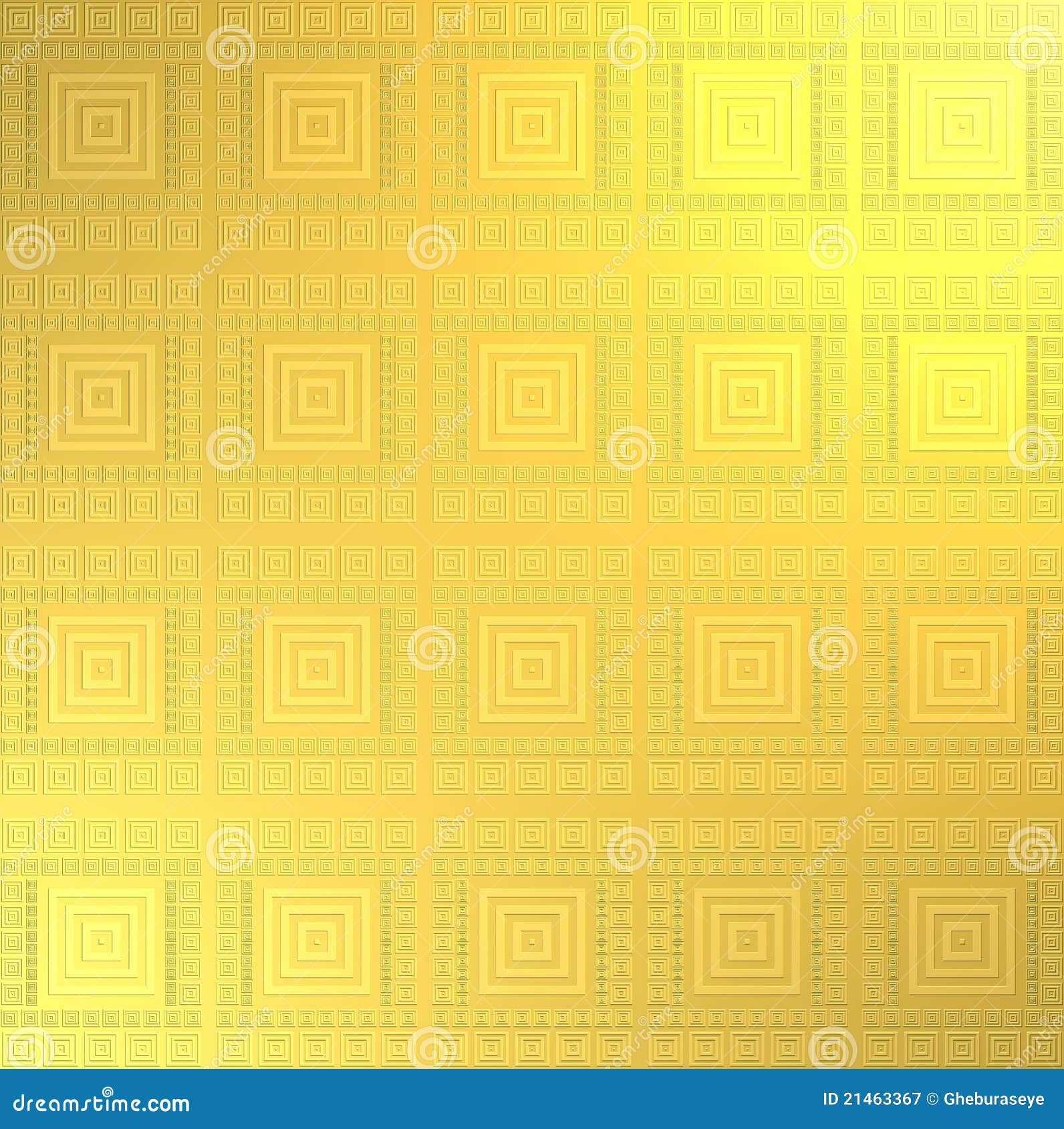 Golden Square Background, Background with Concentric Squares, Gold ...