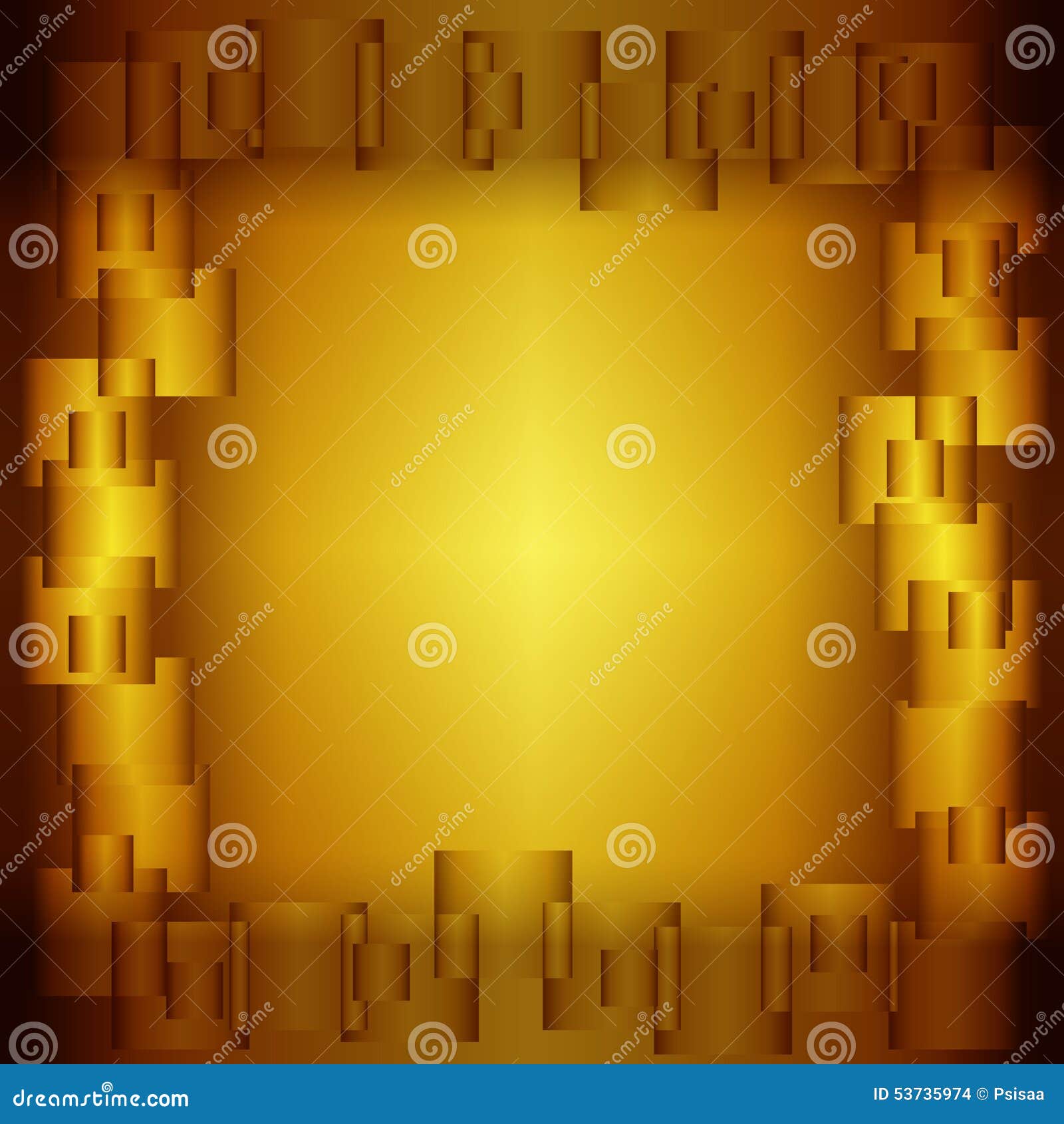 Golden Square Background, Vector Illustration Eps10 Stock Vector ...