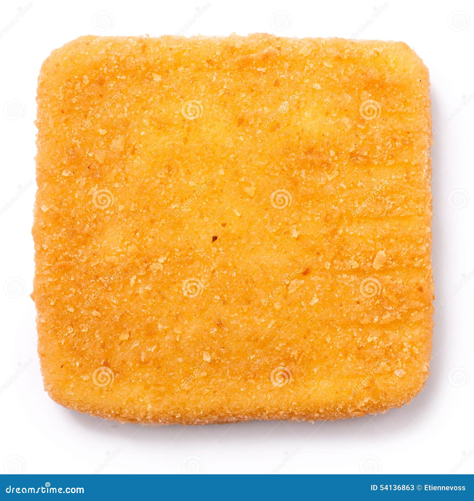 Golden Square Fried Cheese Isolated Stock Image - Image of cheese ...