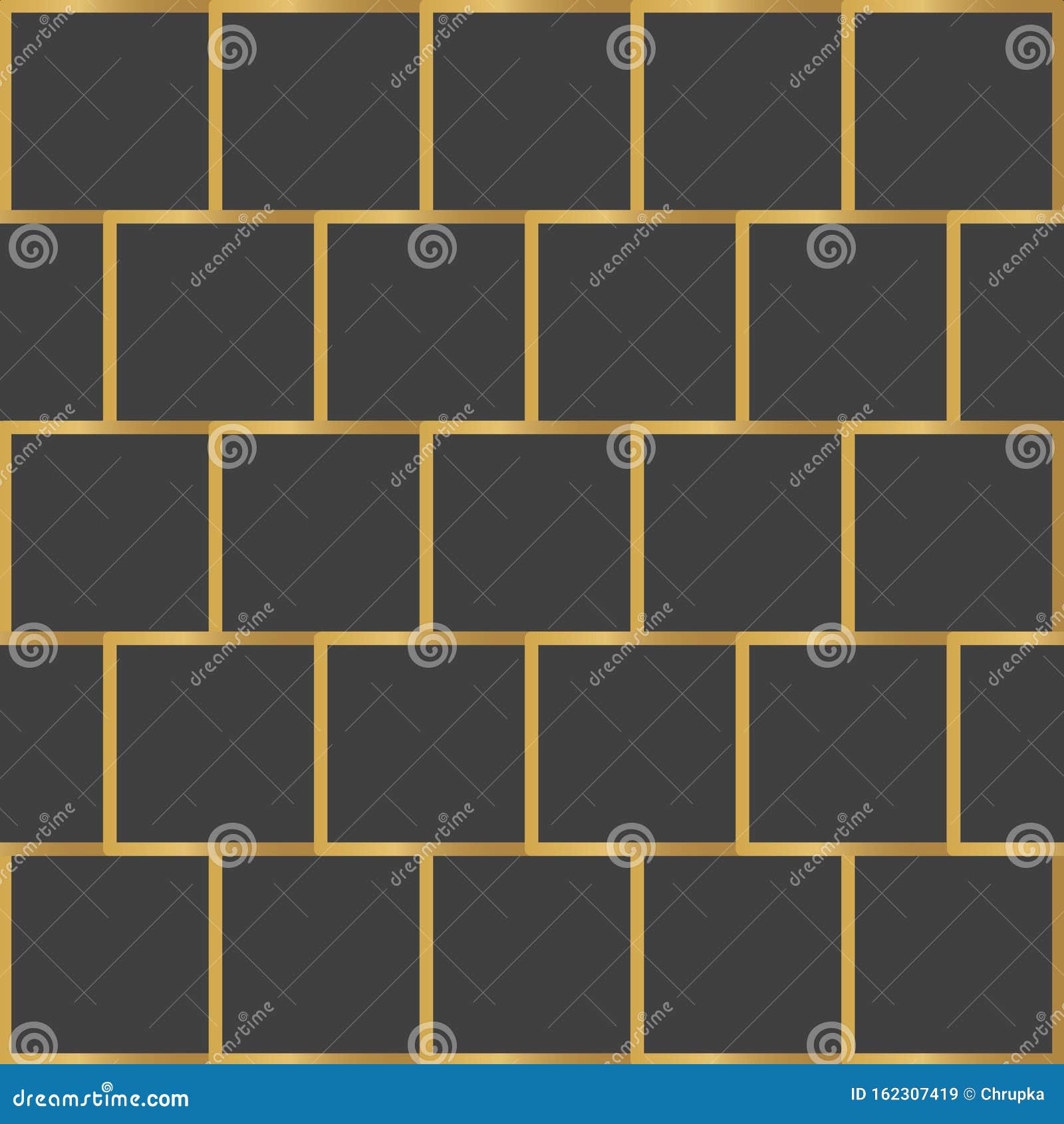 Golden square pattern stock vector. Illustration of vintage - 162307419