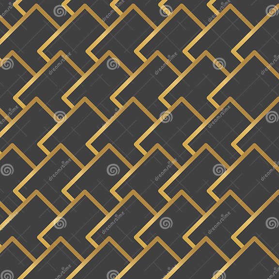 Golden square pattern stock vector. Illustration of trendy - 162307855