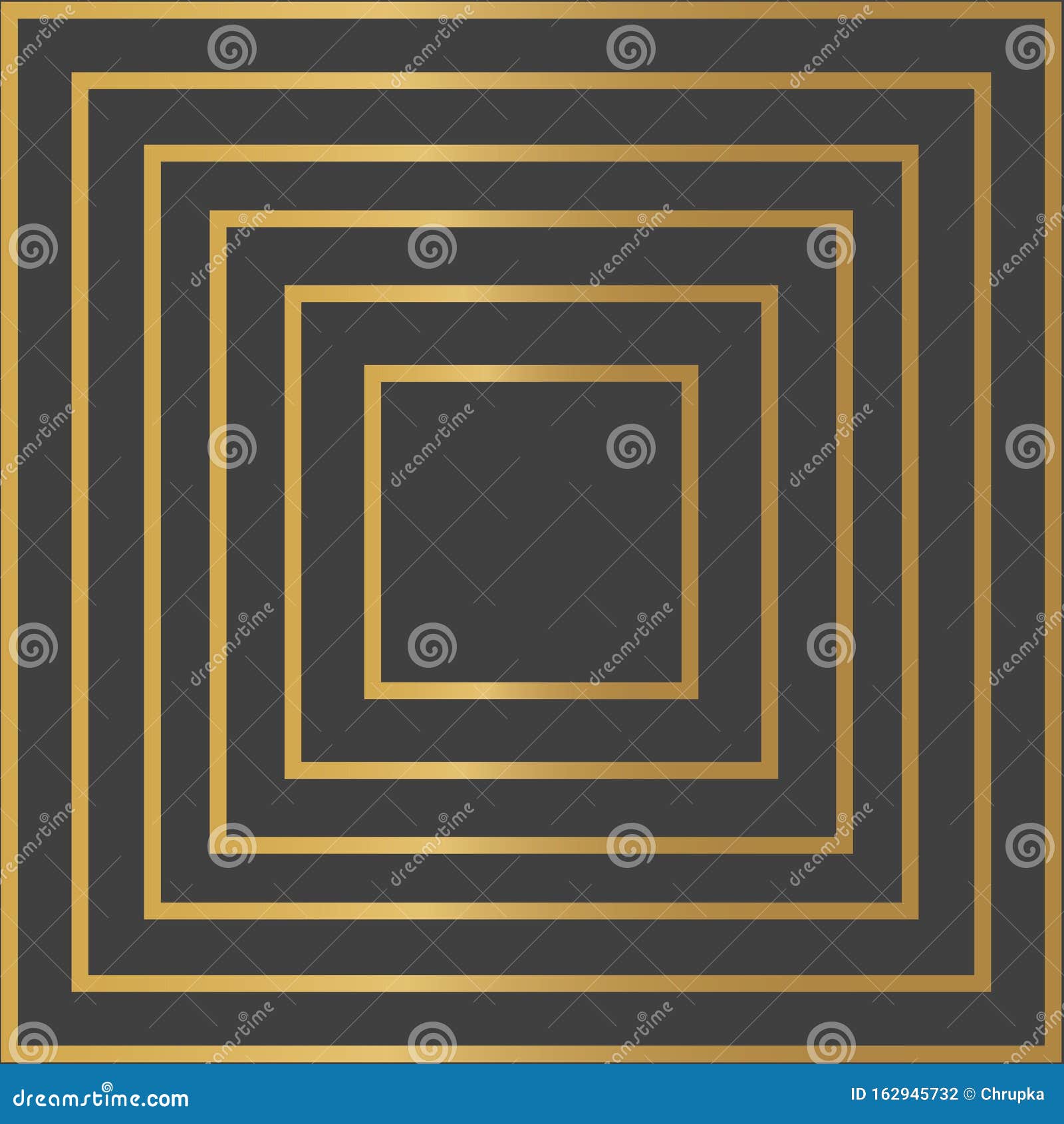 Golden square pattern stock vector. Illustration of design - 162945732