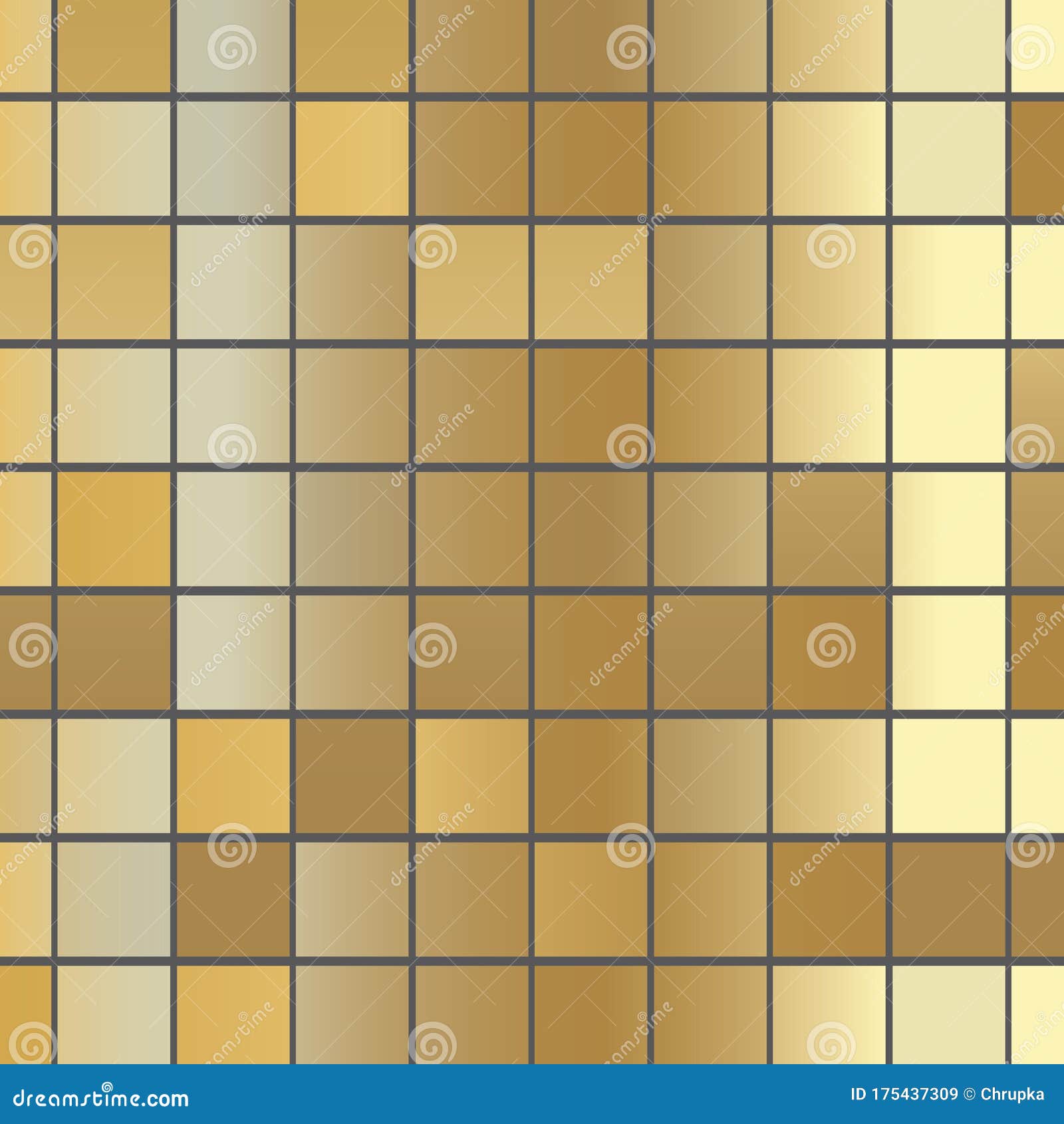Golden square texture stock vector. Illustration of material - 175437309