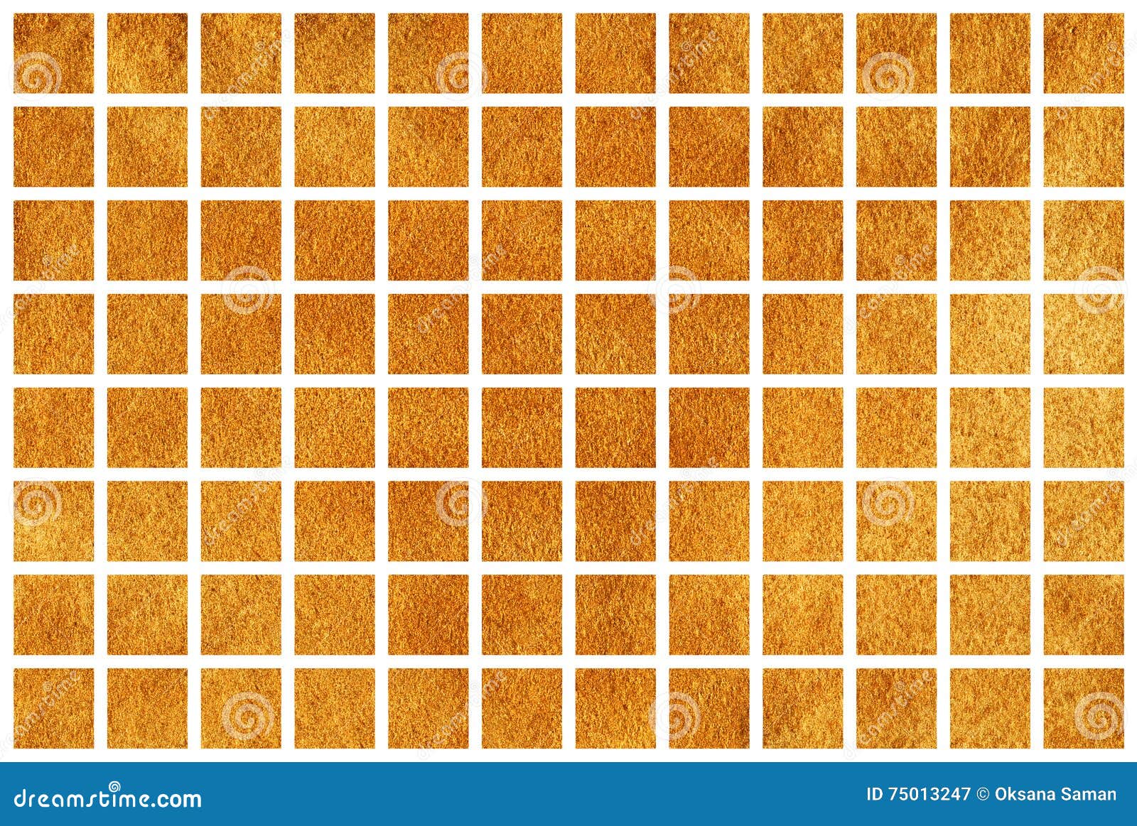 Golden Squares on White Background. Stock Illustration - Illustration ...