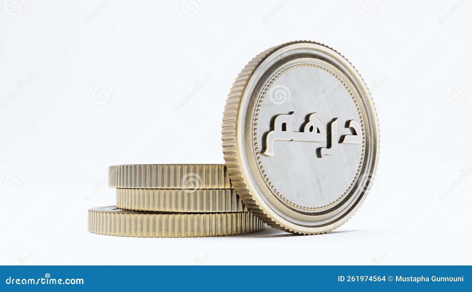 Golden Stack Of Dirham Coins Isolated On White Background Stock ... Golden Stack Of Dirham Coins Isolated On White Background Stock ...