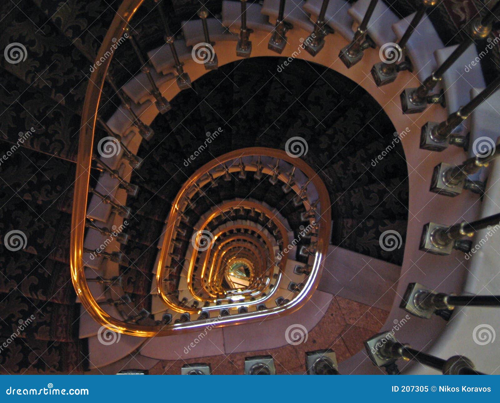 Golden staircase stock image. Image of barcelona, stairs - 207305