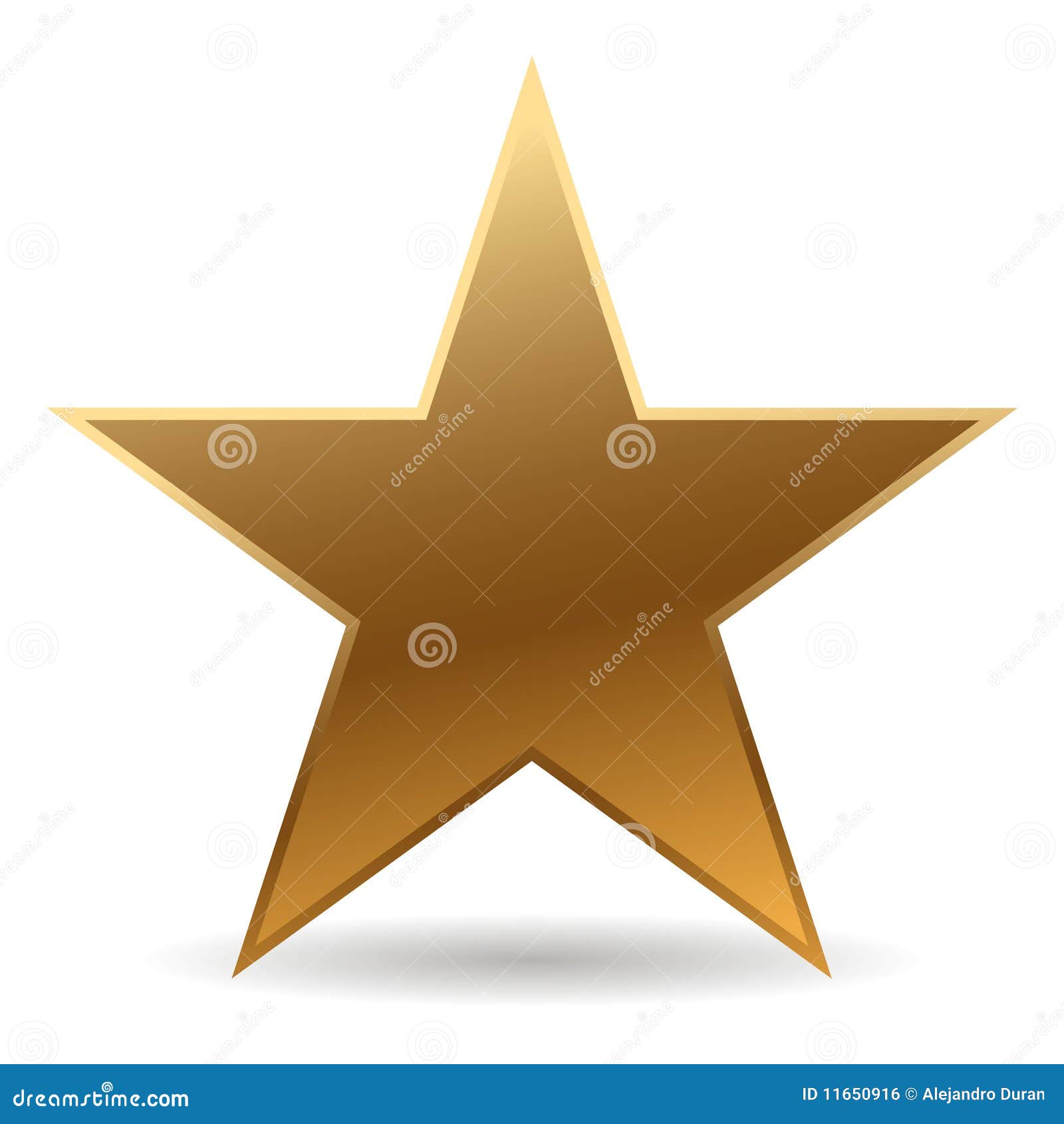 Golden star stock vector. Illustration of ornament, isolated - 11650916
