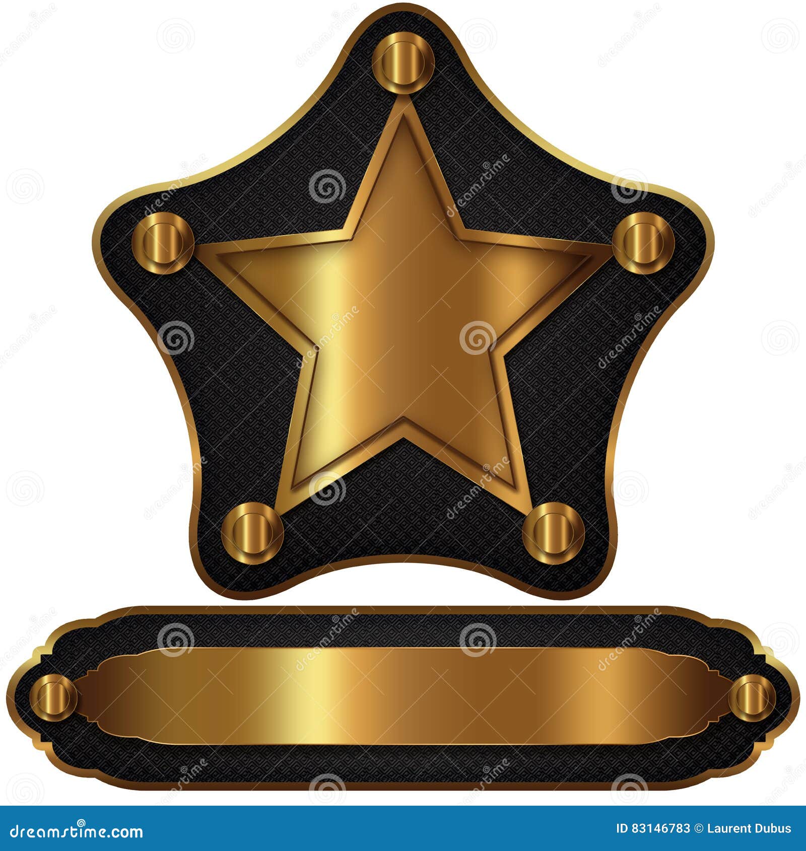 Golden star banner stock illustration. Illustration of flying - 83146783