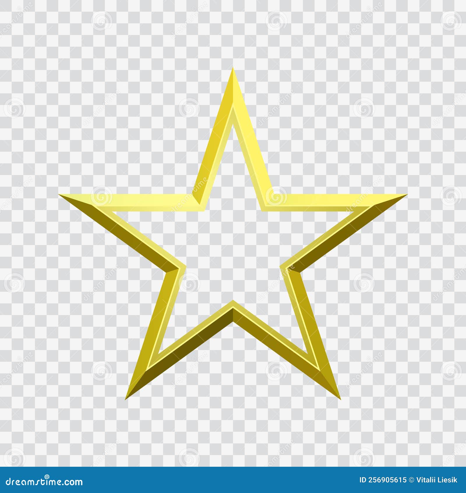Golden Star Design Element. Star Vector Frame. Stock Vector ...