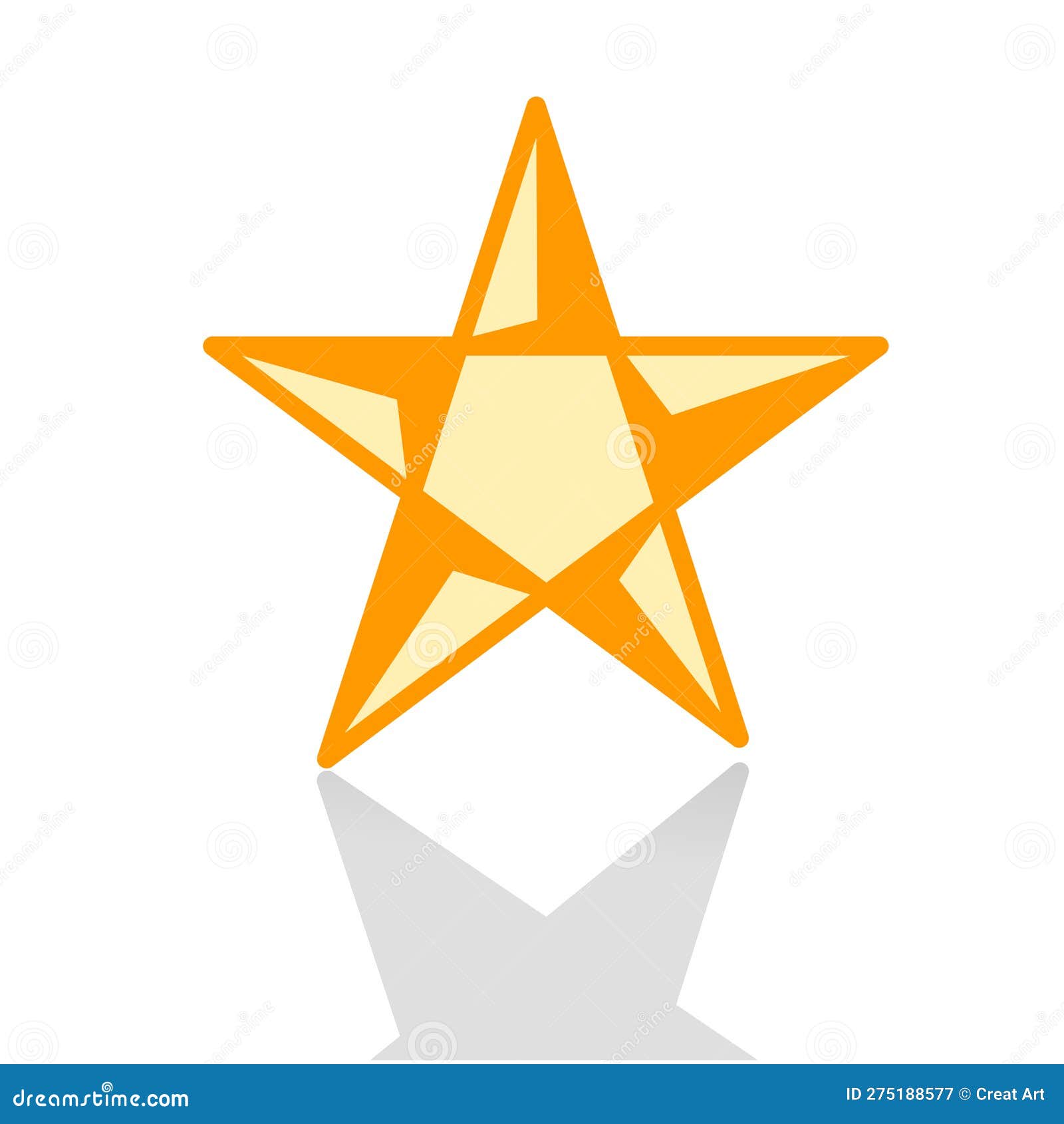 Golden Star Isolared Vector Stock Vector - Illustration of bright, star ...