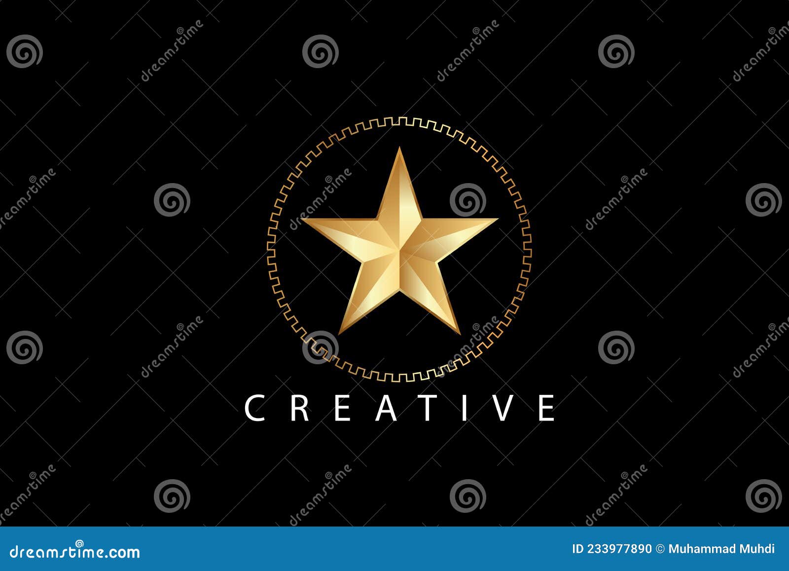 Golden Star Logo, Star Symbol Illustration , Eps 10 Stock Vector ...