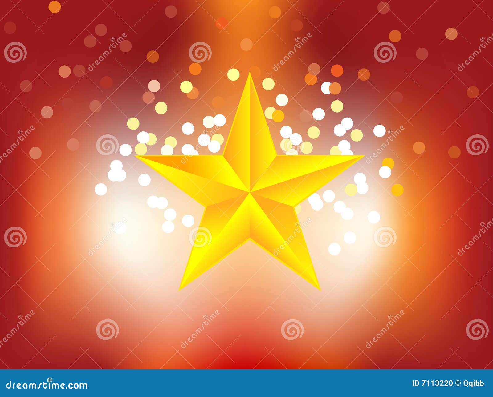 Golden Star in Shining Background Stock Vector - Illustration of golden ...