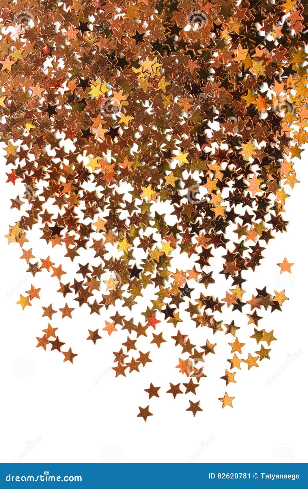 Golden stardust isolated stock image. Image of detail - 82620781