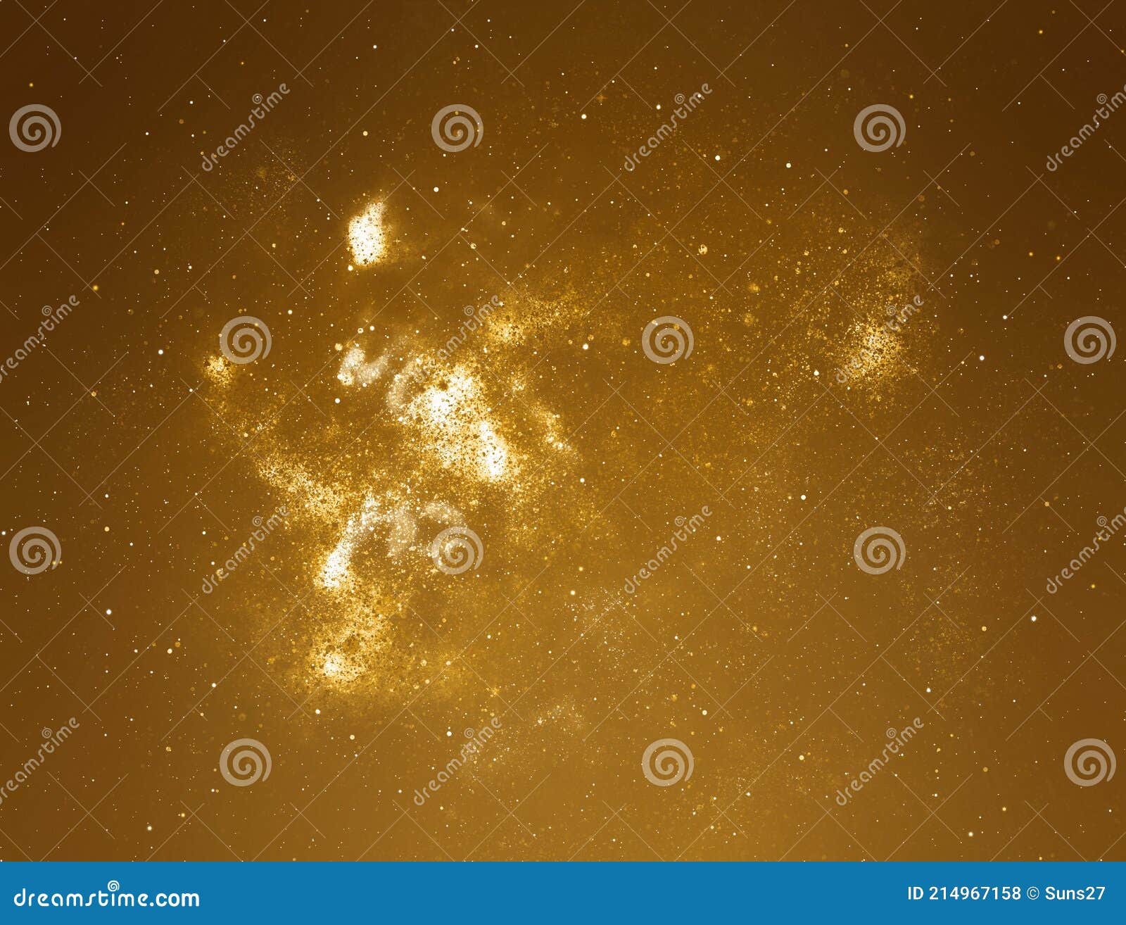 Golden Starry Glitter Background Stock Illustration - Illustration of ...