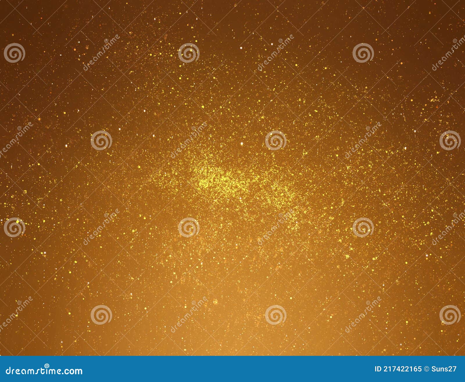 Golden Starry Glitter Background Stock Illustration - Illustration of ...