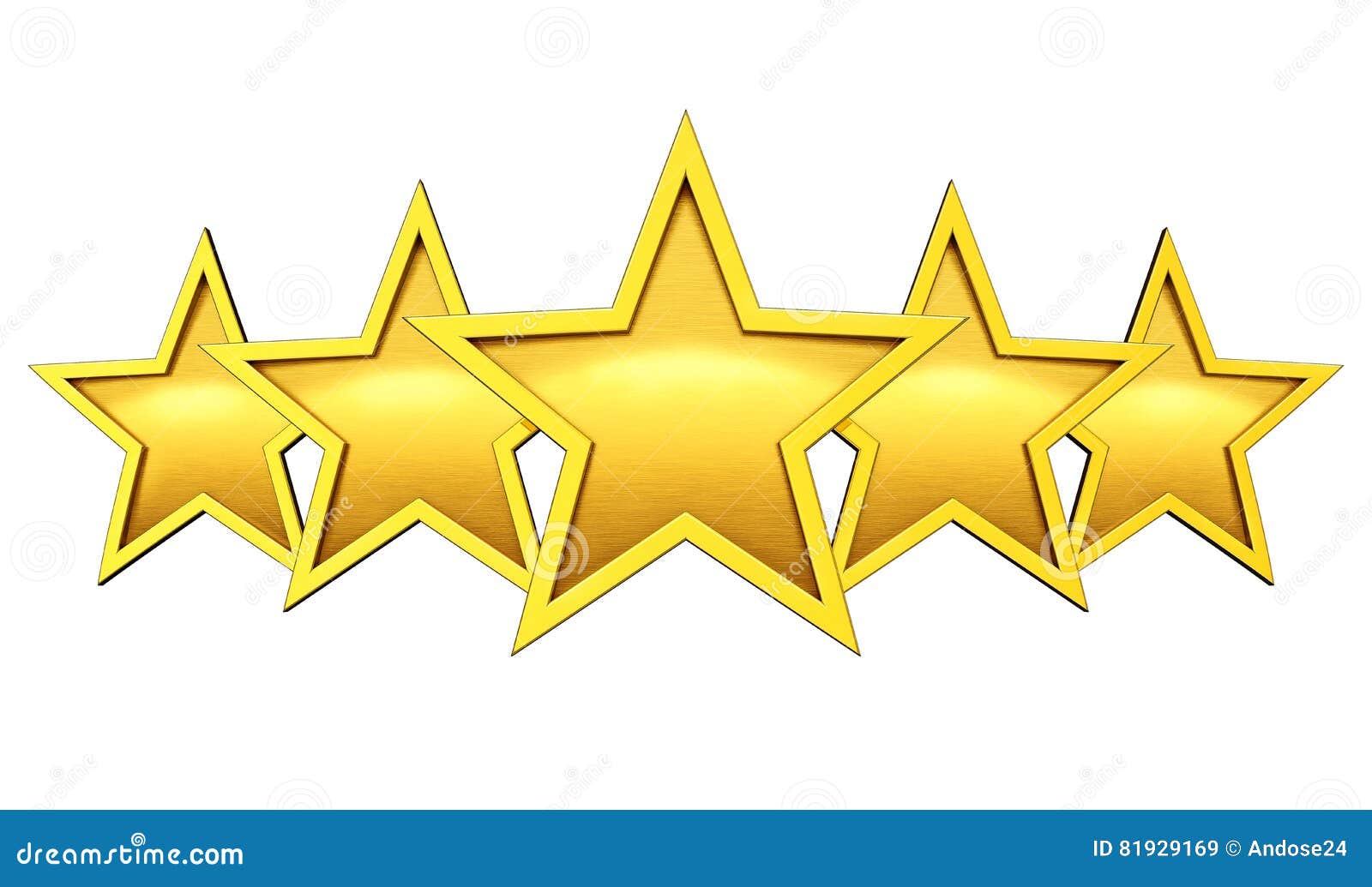 Five Stars Voting - Five Colourful Stars, 5, 5th - Recension Stock ...