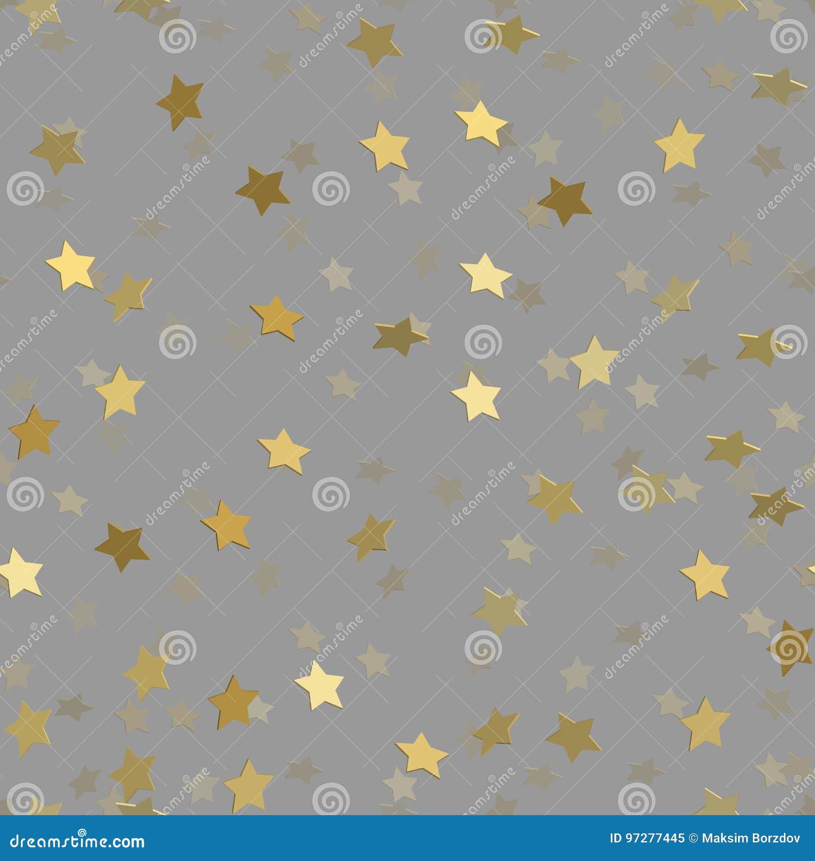 Golden Stars Pattern Seamless Stock Vector - Illustration of glow ...