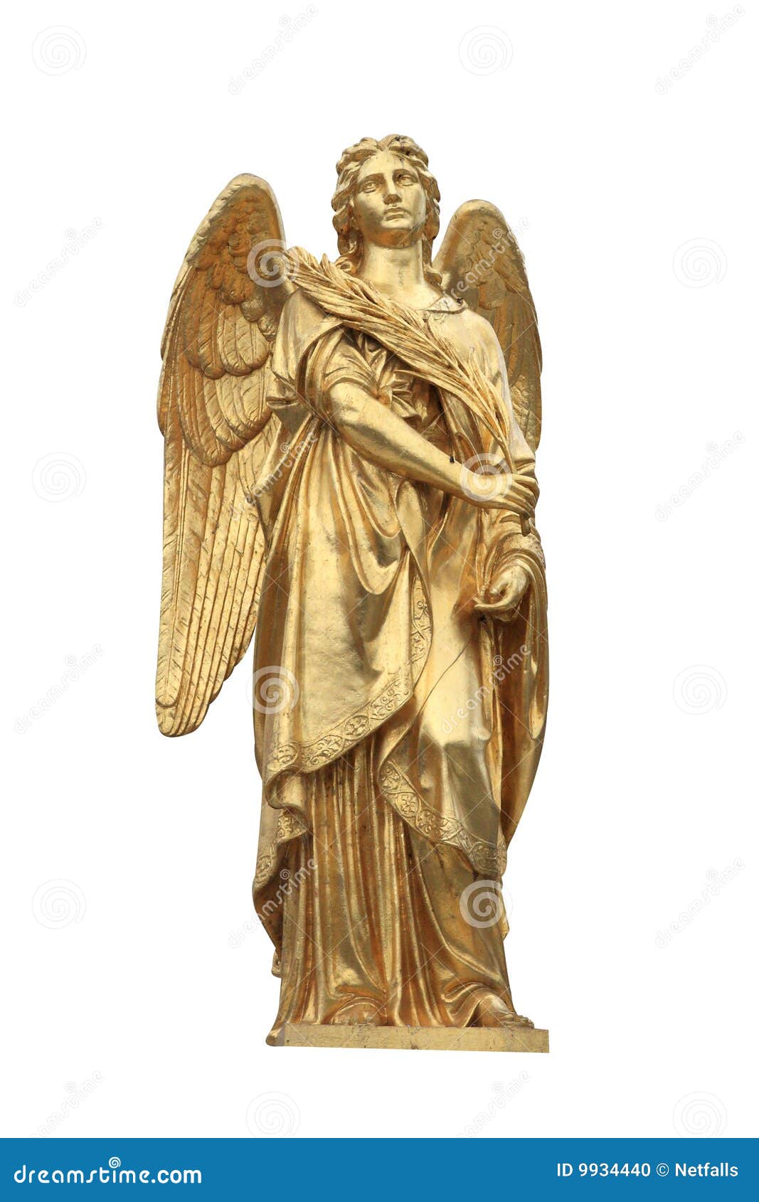 Golden statue of angel stock photo. Image of symbol, church - 9934440