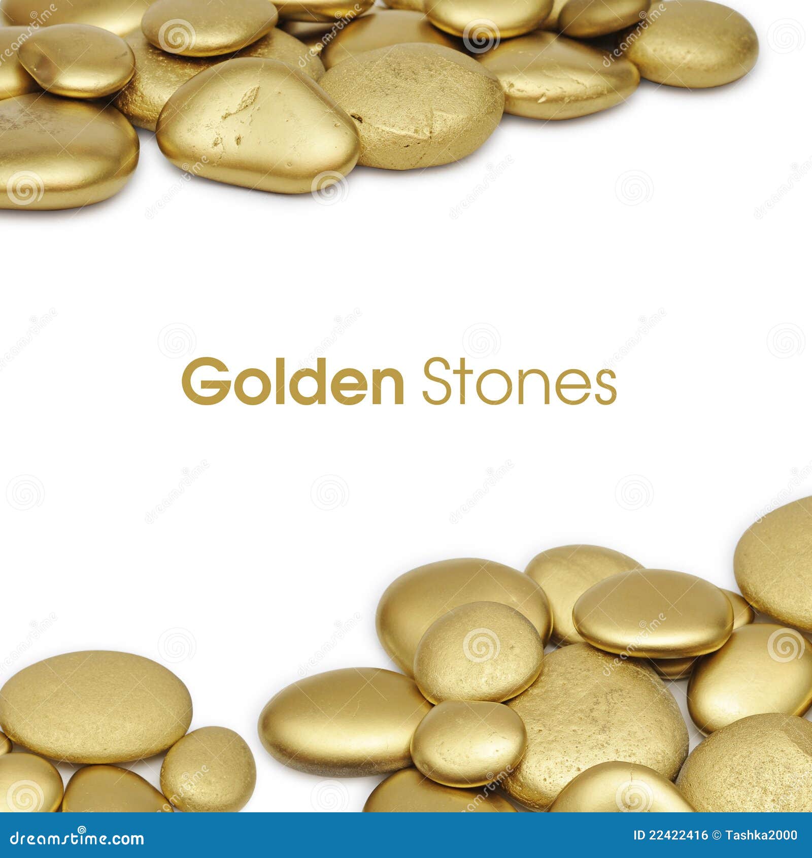 Golden stones frame stock photo. Image of nature, pack - 22422416