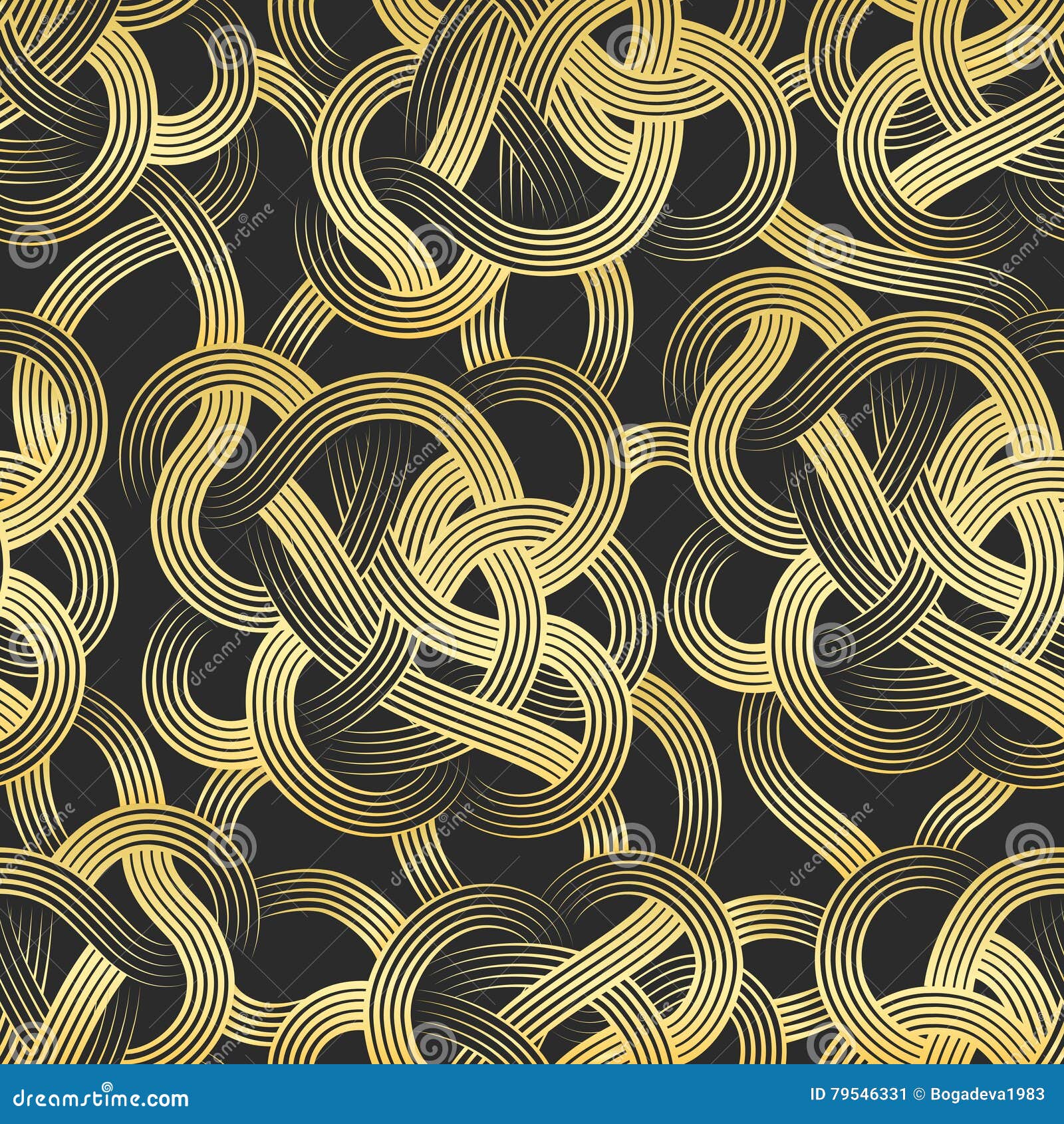 Golden Stripes Seamless Pattern Stock Vector - Illustration of ...