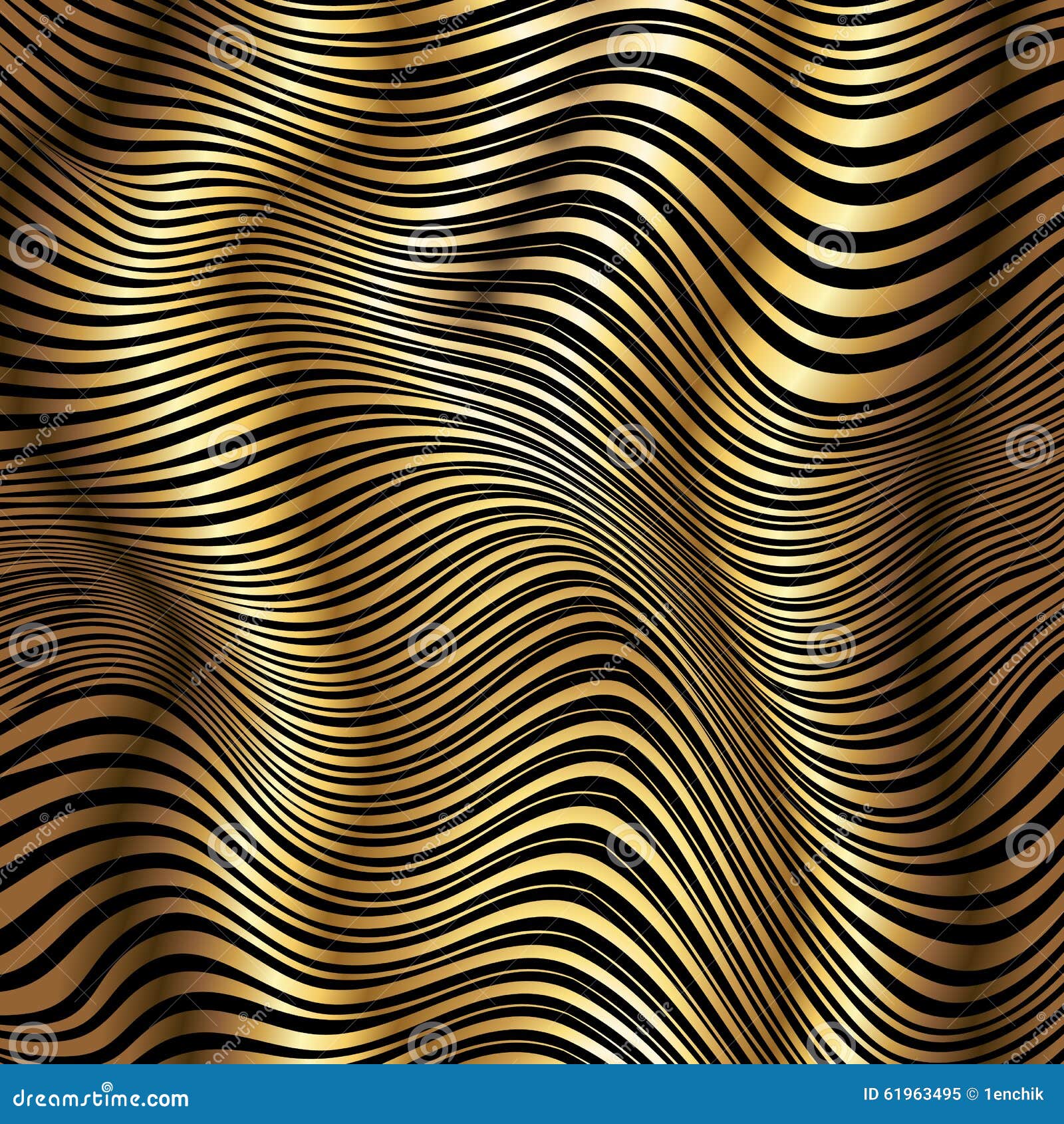 Golden Stripes Vector Abstract Waves Background Stock Vector ...