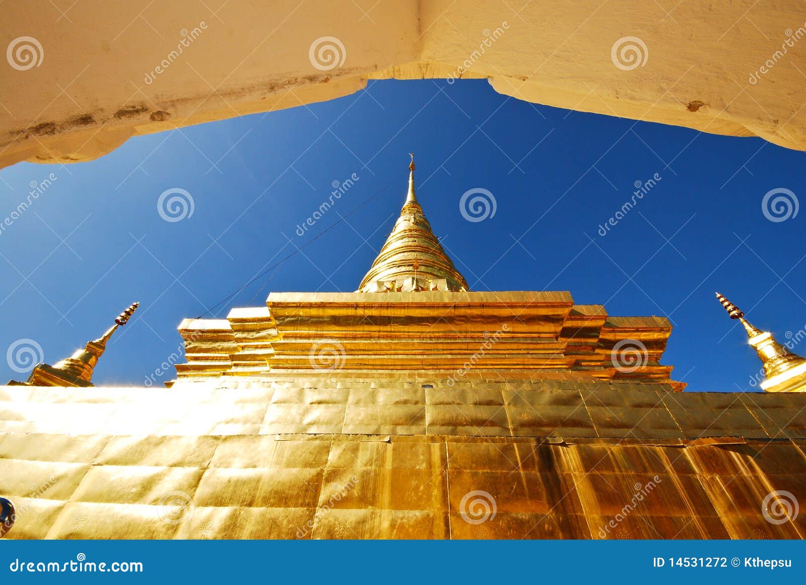 Golden stupa stock photo. Image of ornate, buddhist, color - 14531272