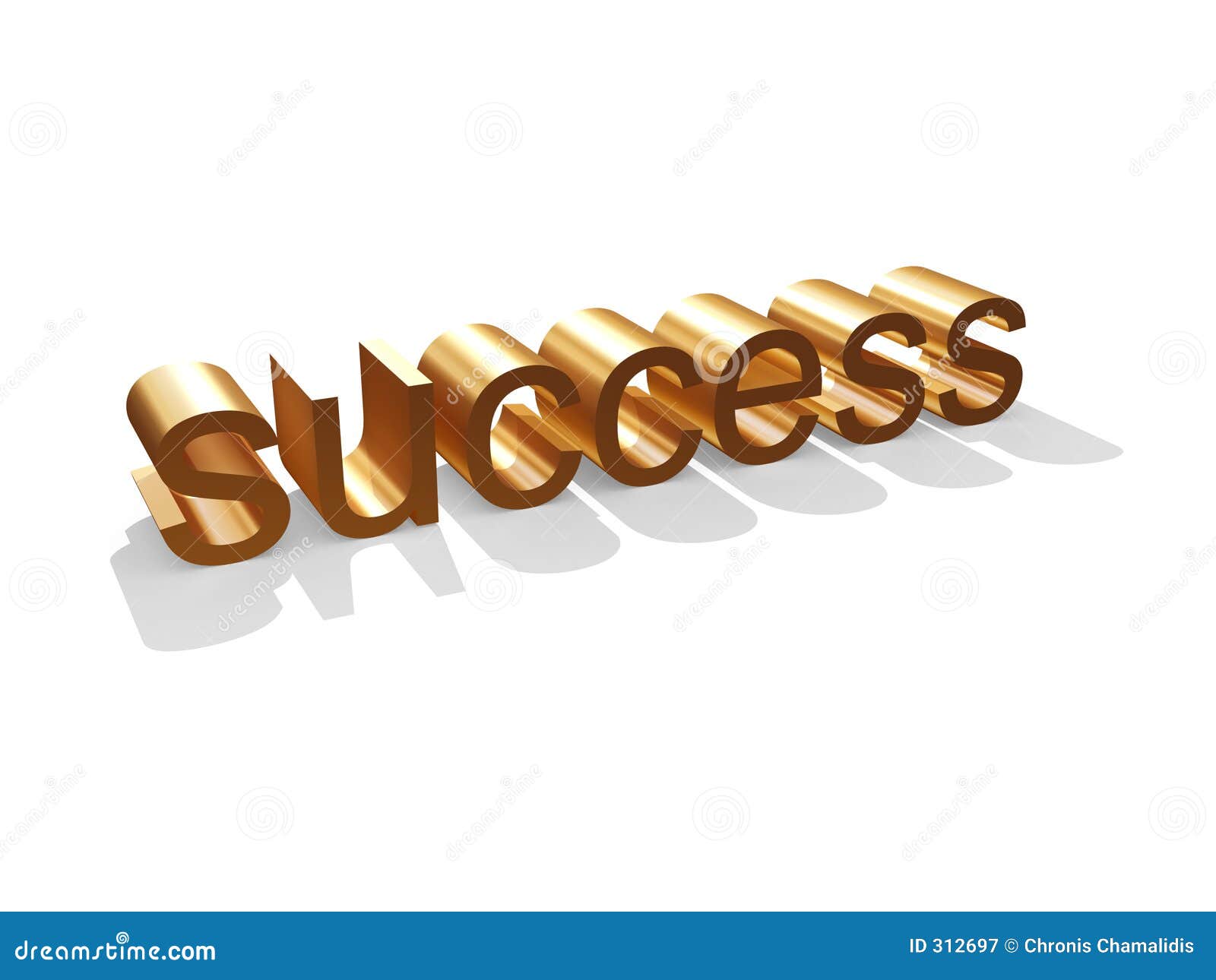 Golden Success Symbol On Stone Pedestal In Dark Background With Cross ...