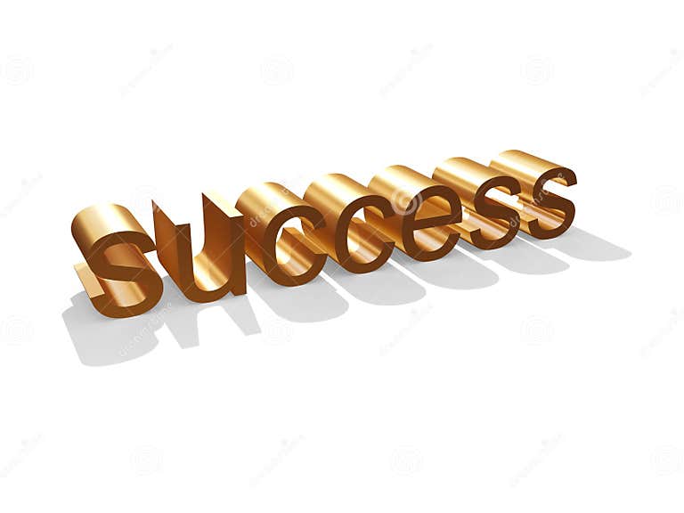 Golden Success stock illustration. Illustration of cooperation - 312697