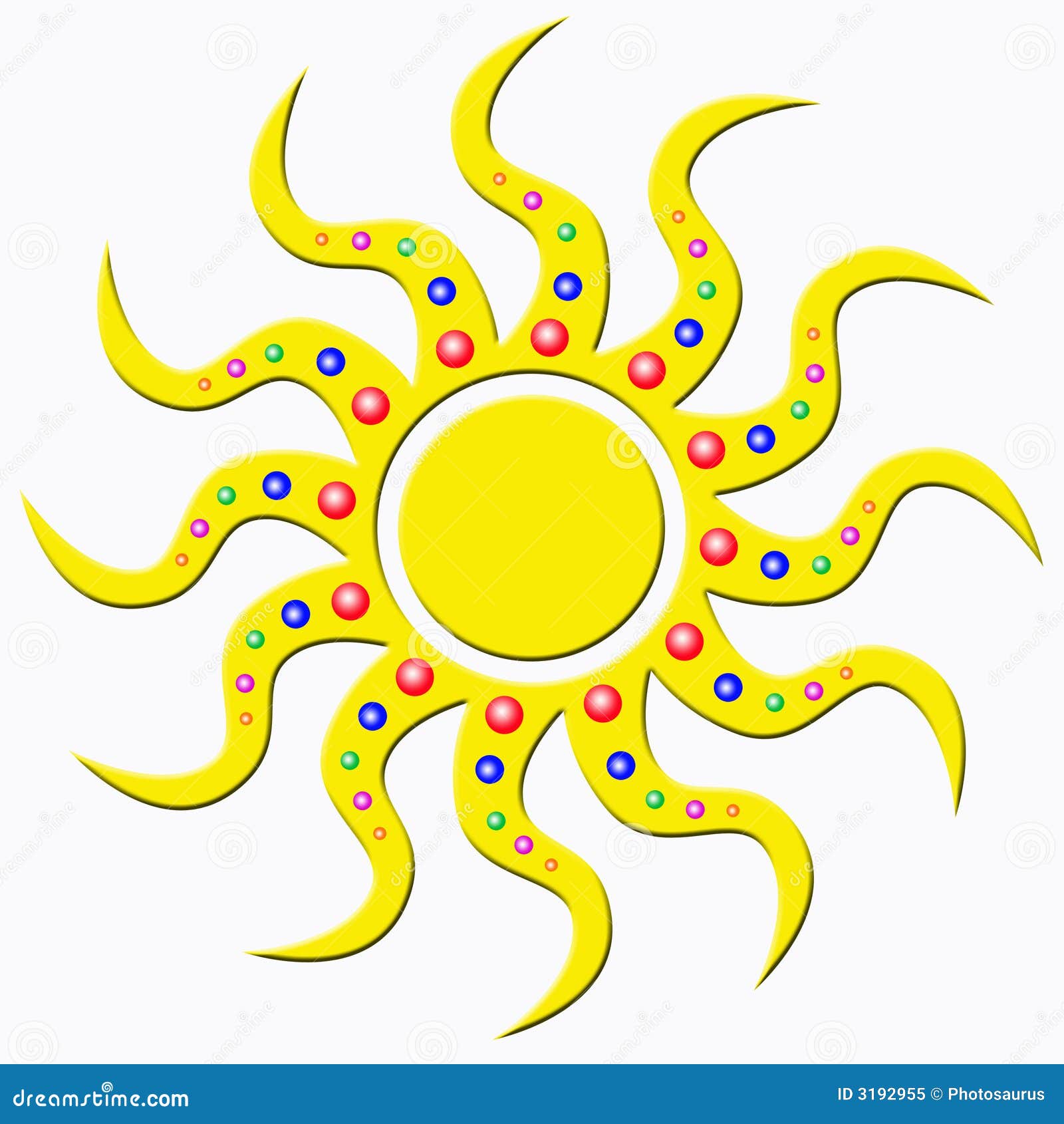 Golden sun with balls stock illustration. Illustration of abstract ...