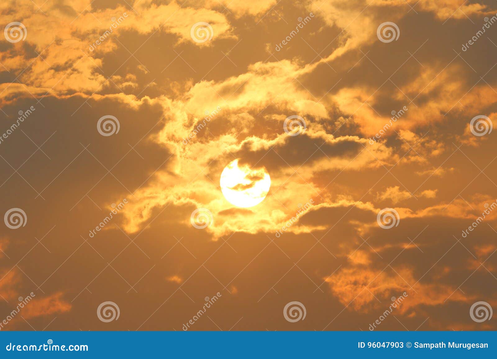 Golden Sun Rays during the Sunset Stock Image - Image of starting ...