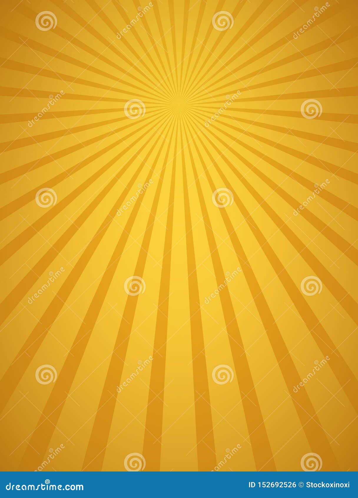Golden Sun Rays Vector Illustration Retro Background Stock Vector ...