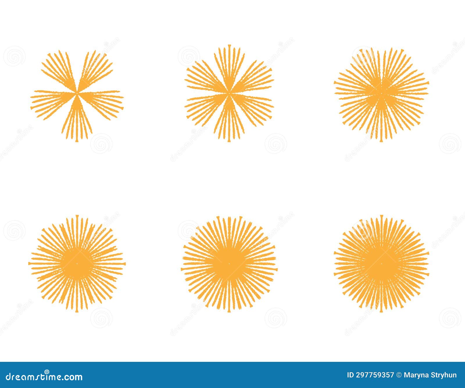 Golden Sun Rays on a White Background. Stock Illustration ...