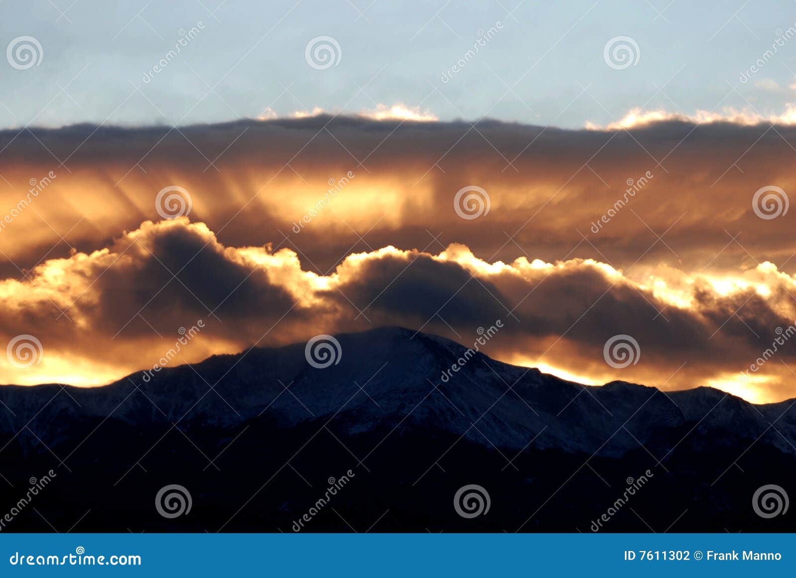 Golden Sunset Beams Over the Mountains Stock Photo - Image of morning ...